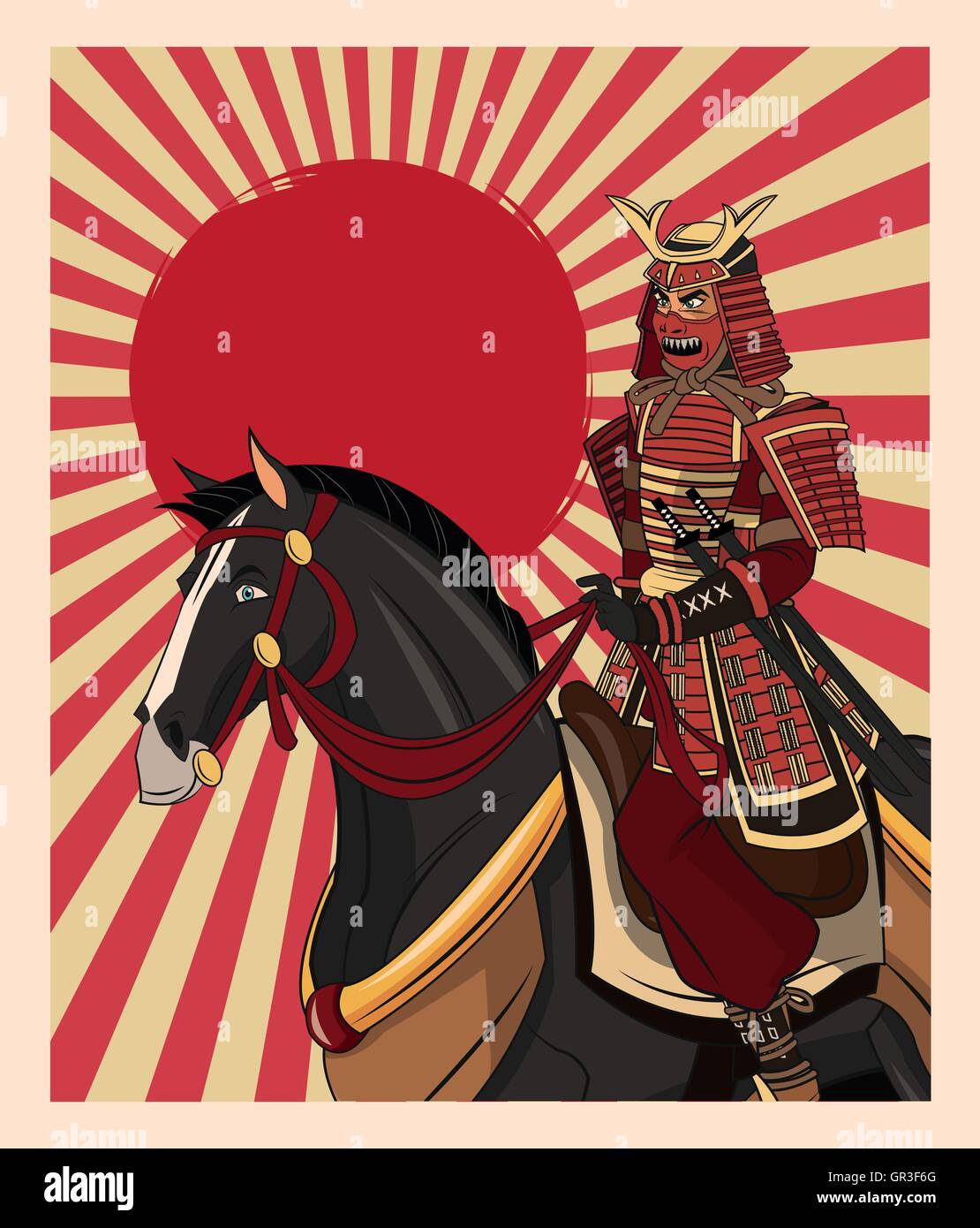 Samurai man cartoon design Stock Vector Image & Art - Alamy