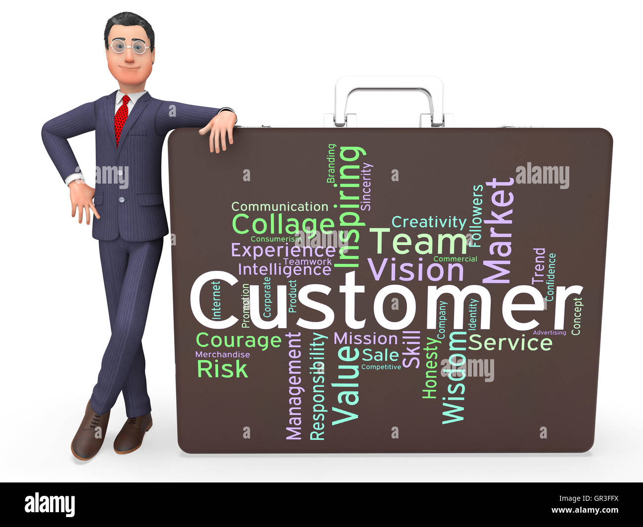 Customer Words Showing Shoppers Consumers And Consumer Stock Photo - Alamy