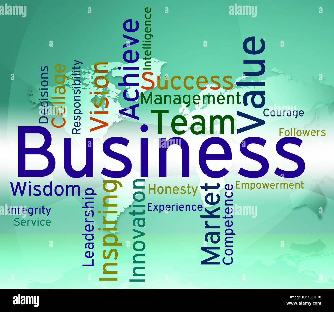 Business Words Showing Corporation Text And Corporate Stock Photo - Alamy