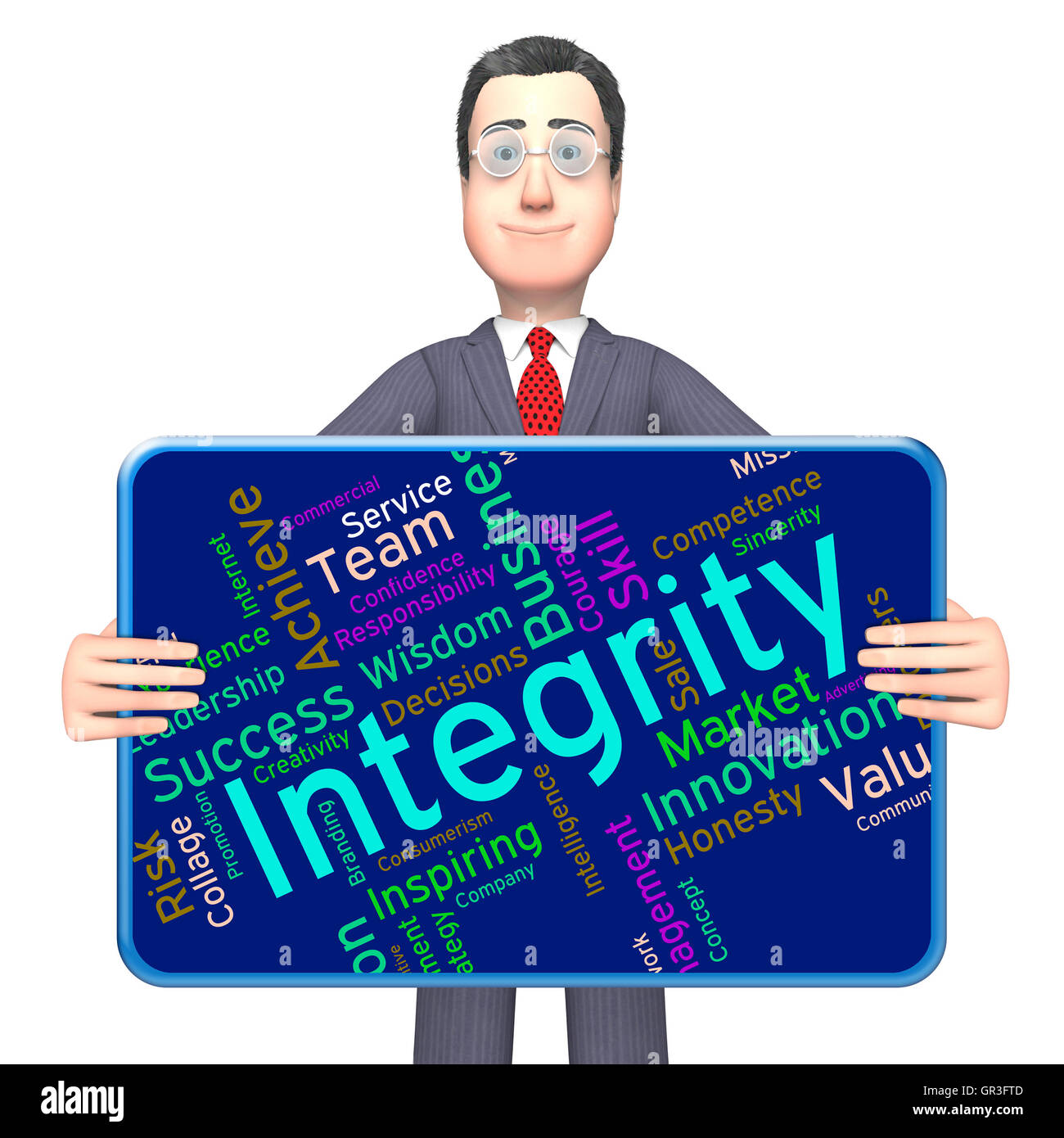 Integrity Words Indicating Morality Truthfulness And Sincerity Stock ...