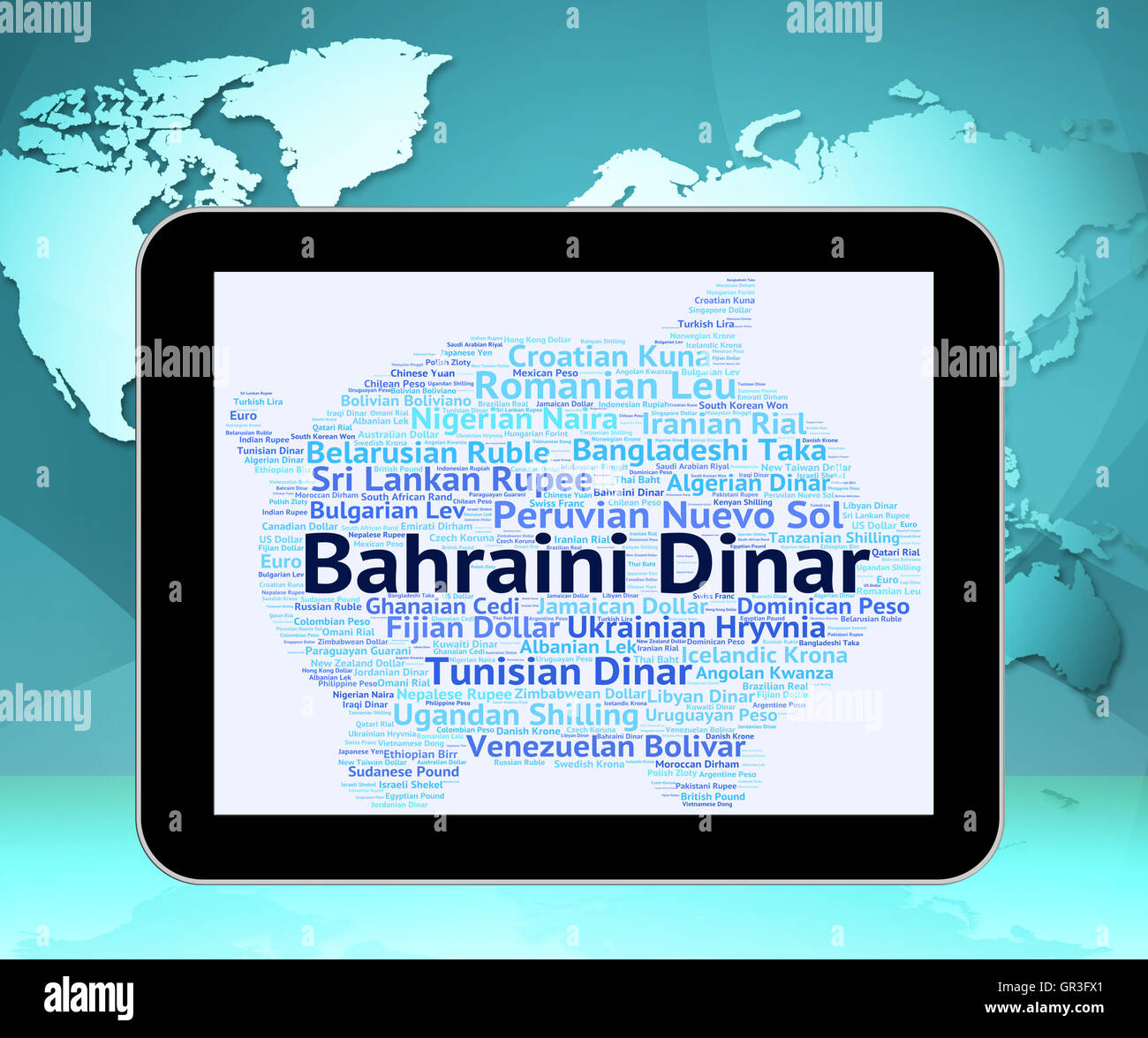 Bahraini Dinar Indicating Foreign Currency And Exchange Stock Photo - Alamy