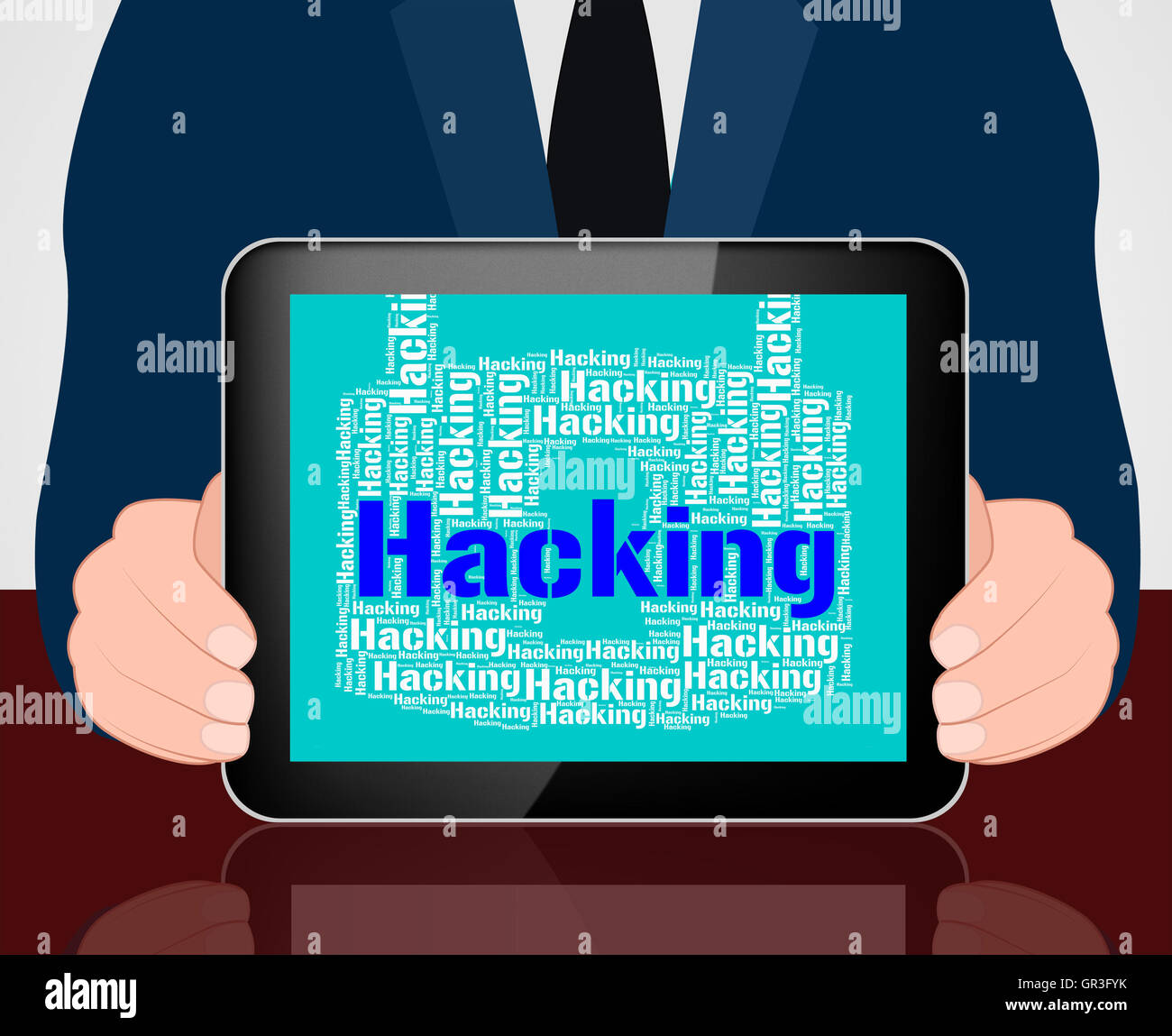 Hacking Lock Showing Virus Vulnerable And Threat Stock Photo - Alamy