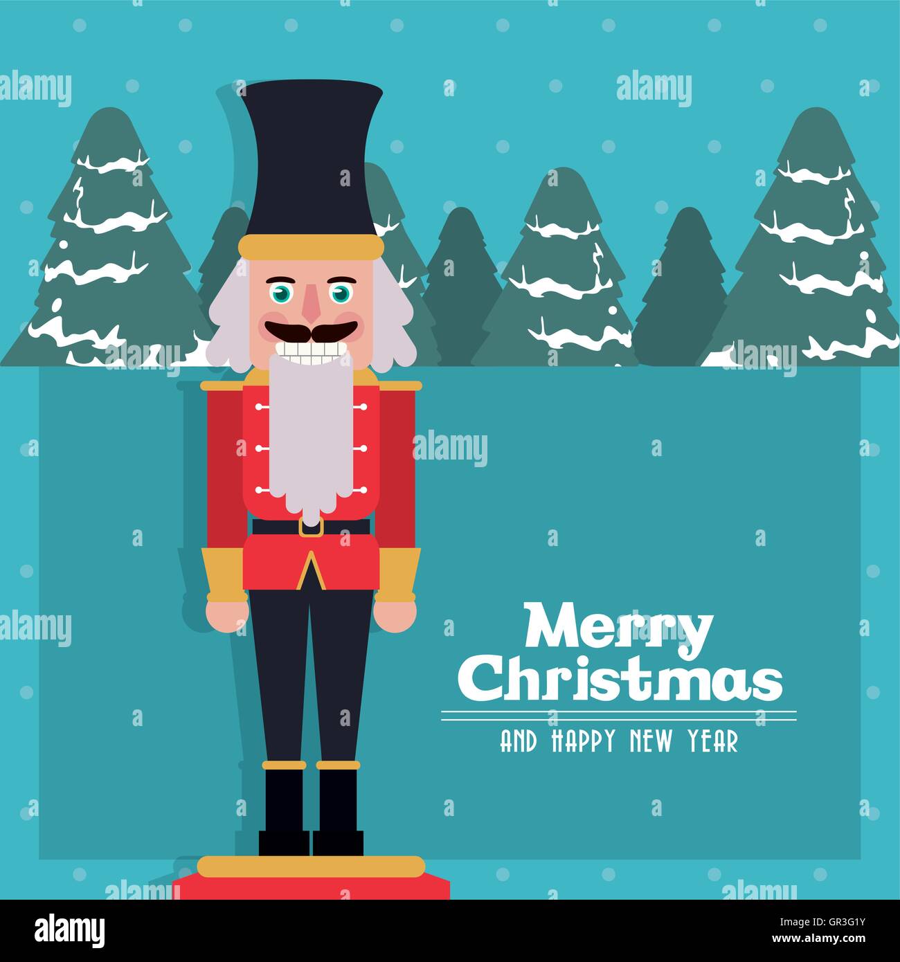 merry christmas nutcracker design Stock Vector Image & Art - Alamy