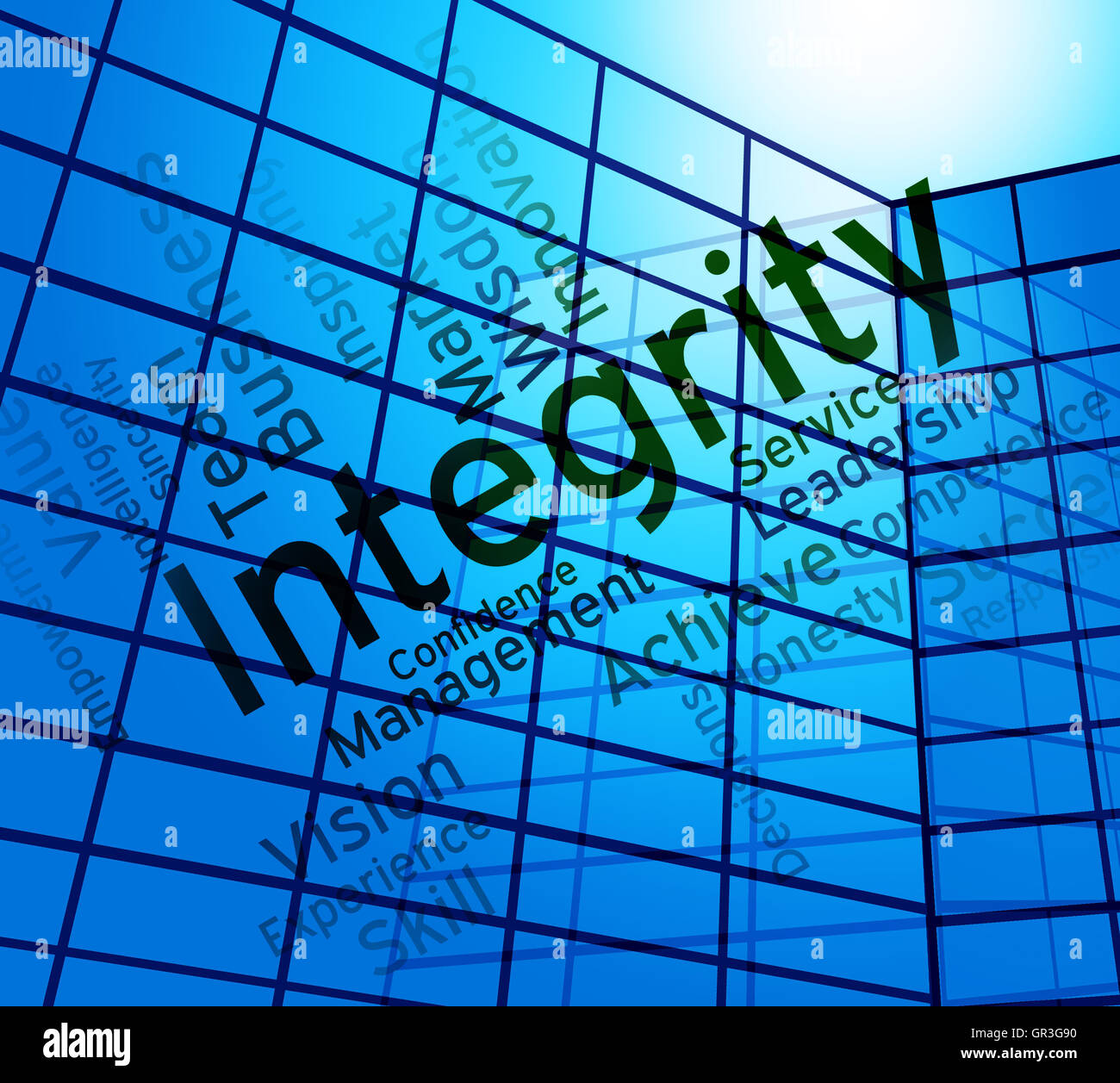 Integrity Words Meaning Virtuous Morality And Righteousness Stock Photo ...