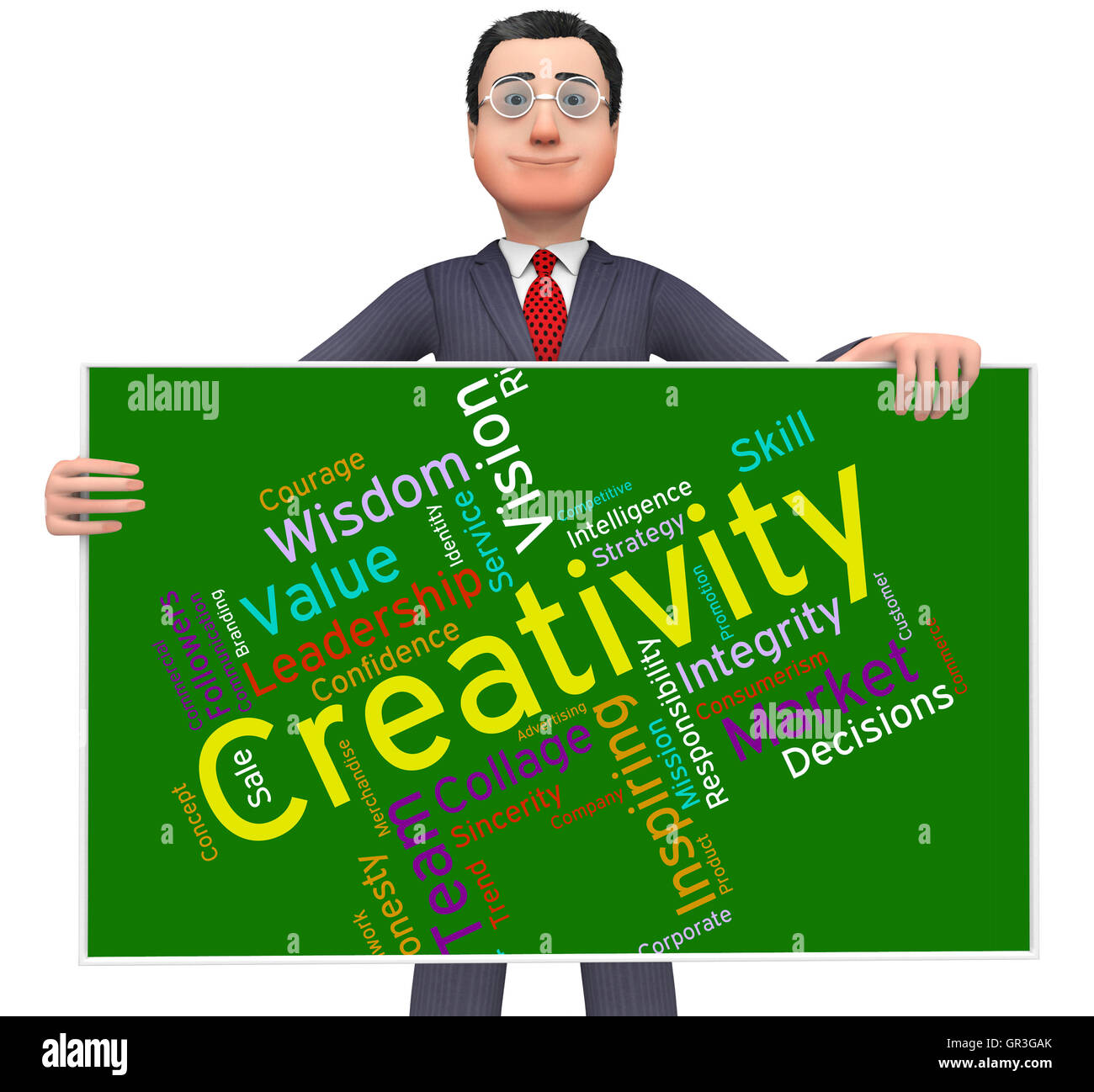 Creativity Words Indicating Vision Talent And Invention Stock Photo - Alamy