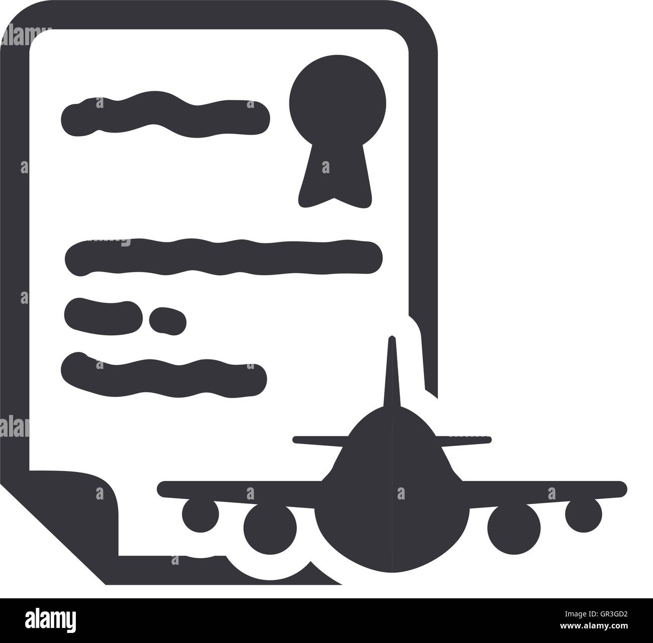 airplane insurance document design Stock Vector Image & Art - Alamy