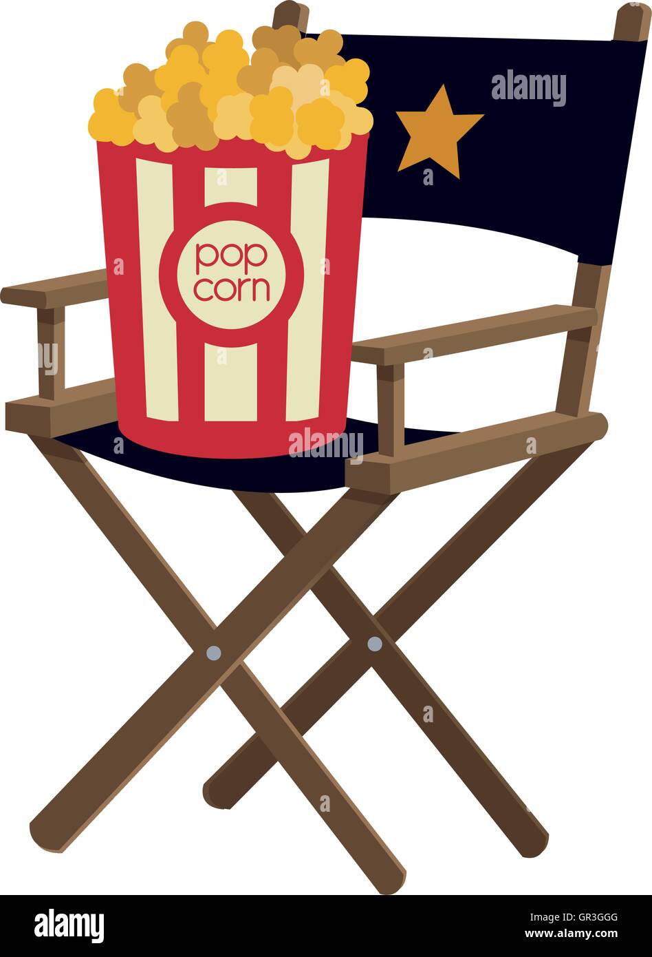 pop corn chair cinema movie design Stock Vector Image & Art - Alamy