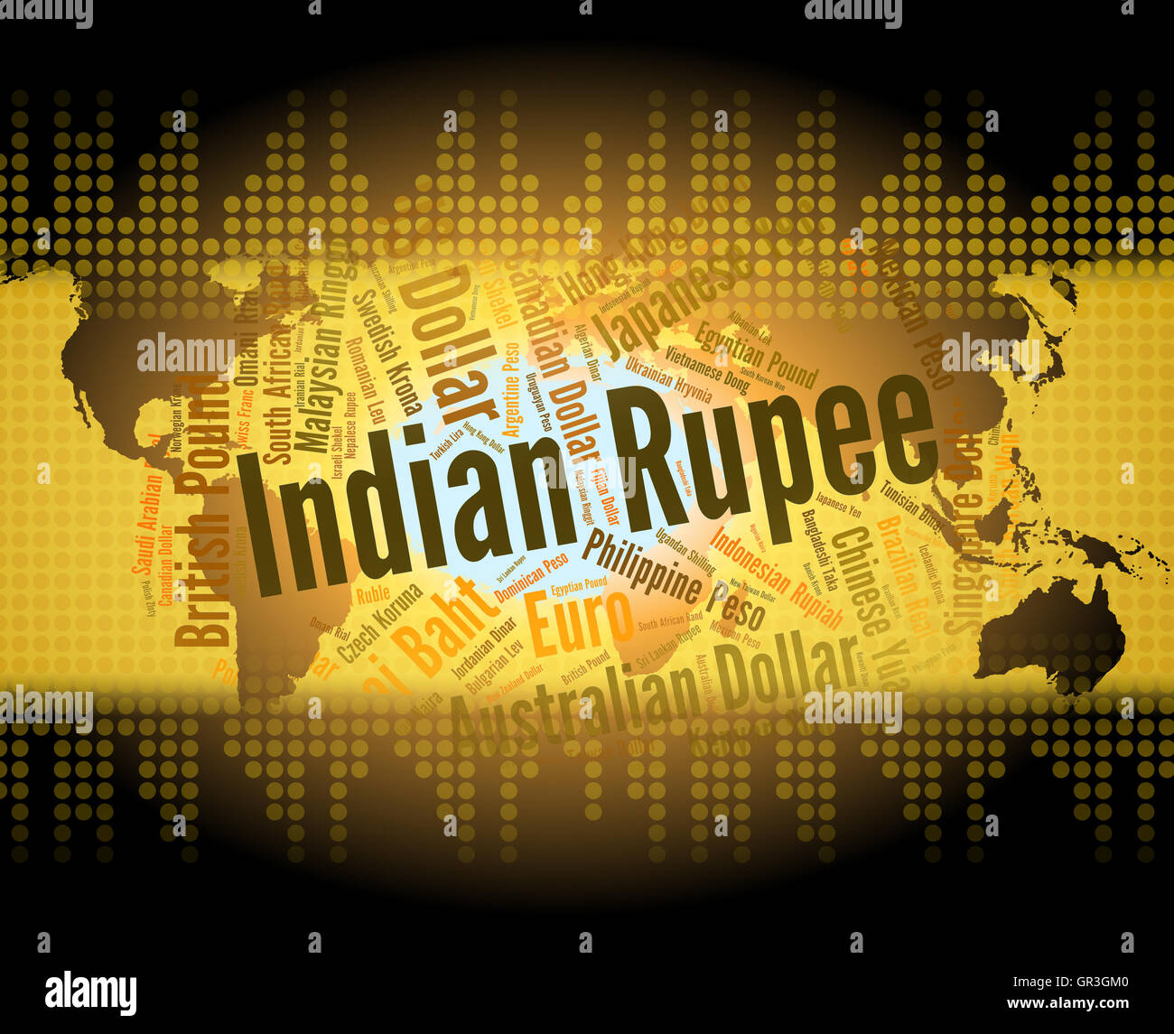 Indian Rupee Meaning Foreign Exchange And Market Stock Photo - Alamy