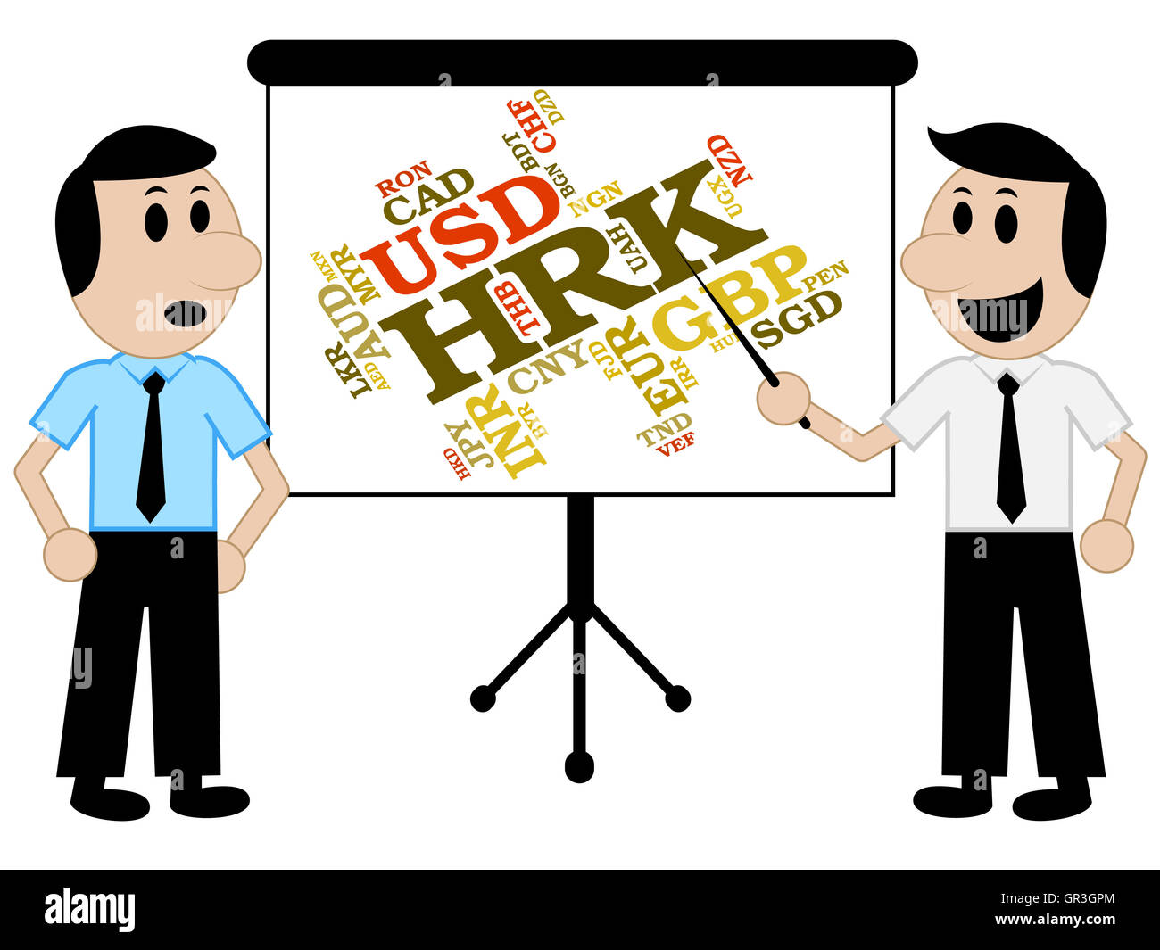 Hrk Currency Representing Croatia Kuna And Word Stock Photo - Alamy