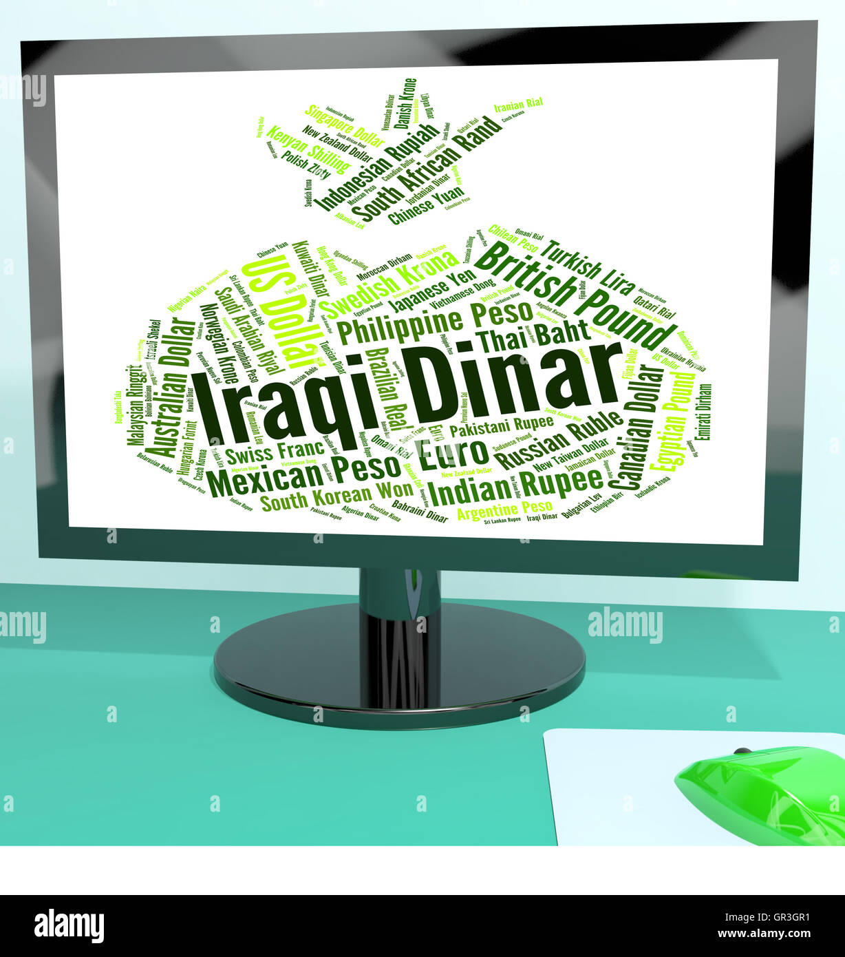 Iraqi Dinar Meaning Currency Exchange And Word Stock Photo - Alamy