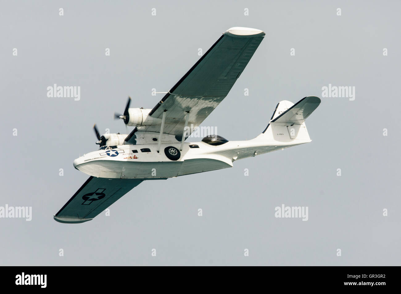 A Consolidated PBY Catalina, American flying boat seaplane produced by ...
