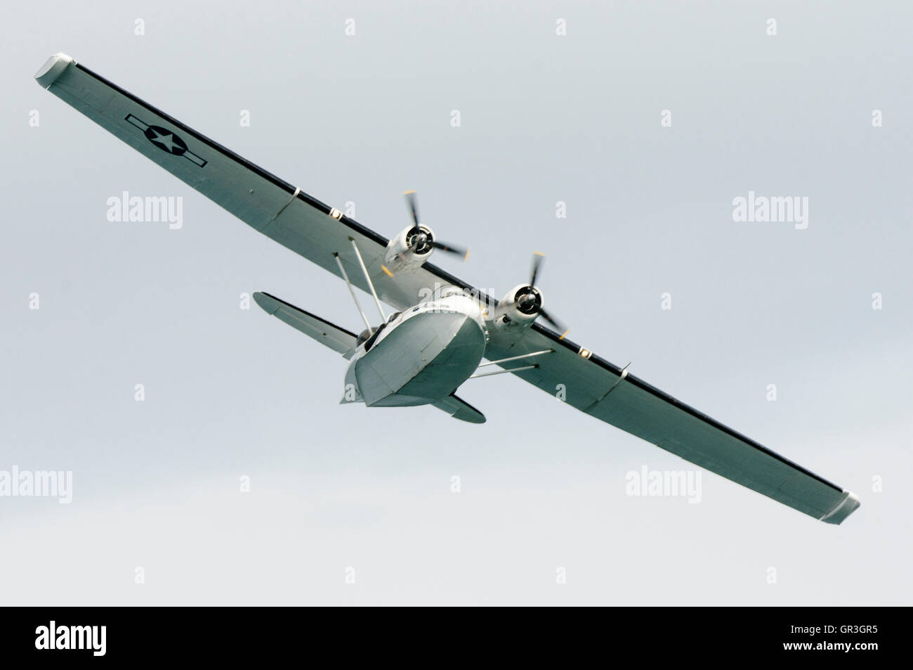 A Consolidated PBY Catalina, American flying boat seaplane produced by ...