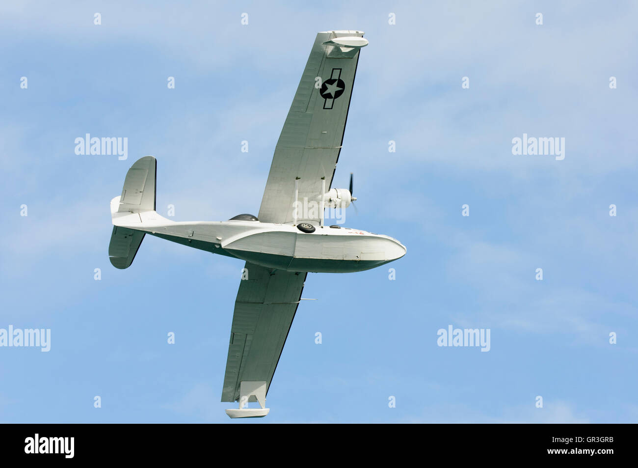 A Consolidated PBY Catalina, American flying boat seaplane produced by ...