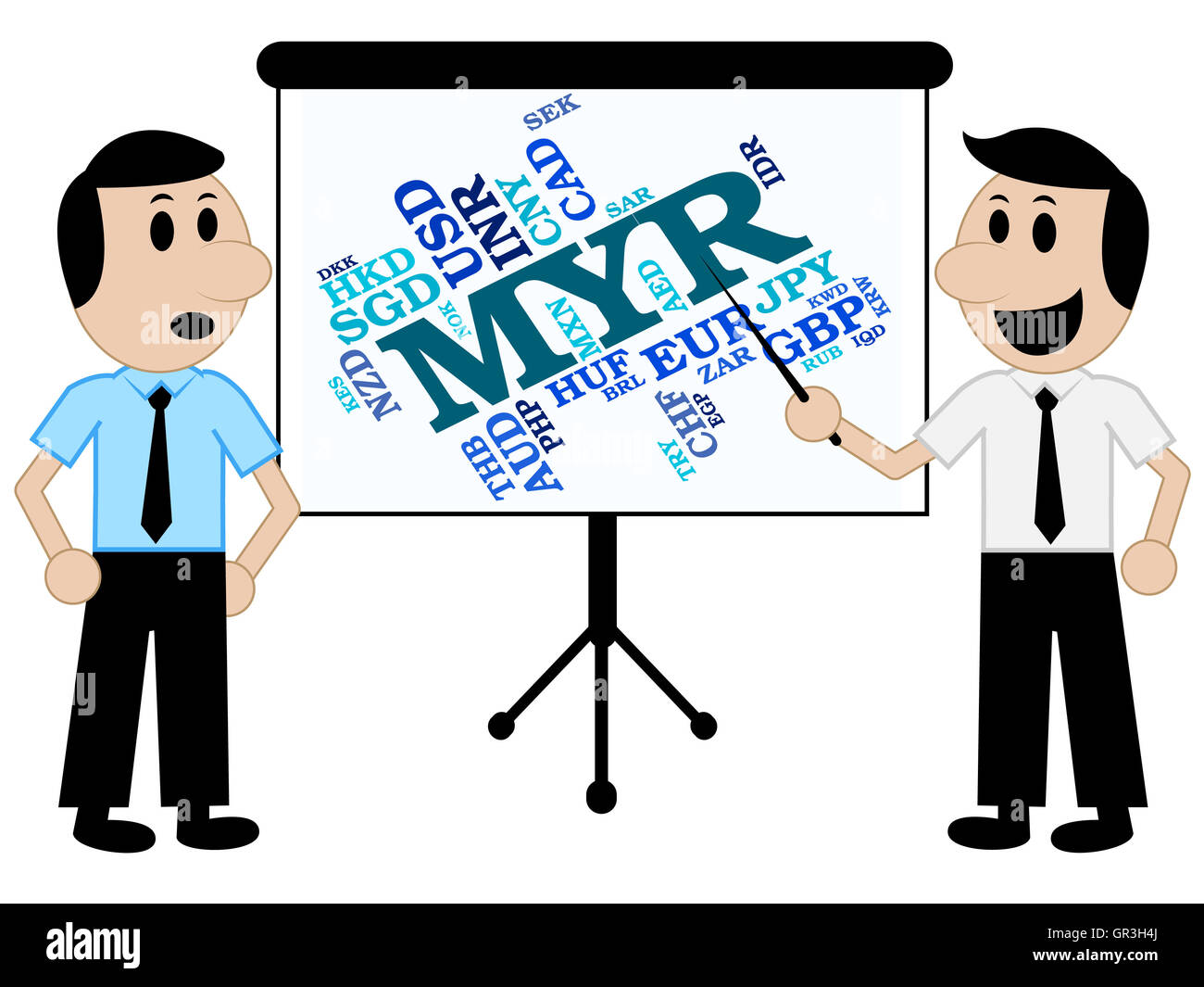 Myr Currency Meaning Malaysian Ringgit And Text Stock Photo - Alamy