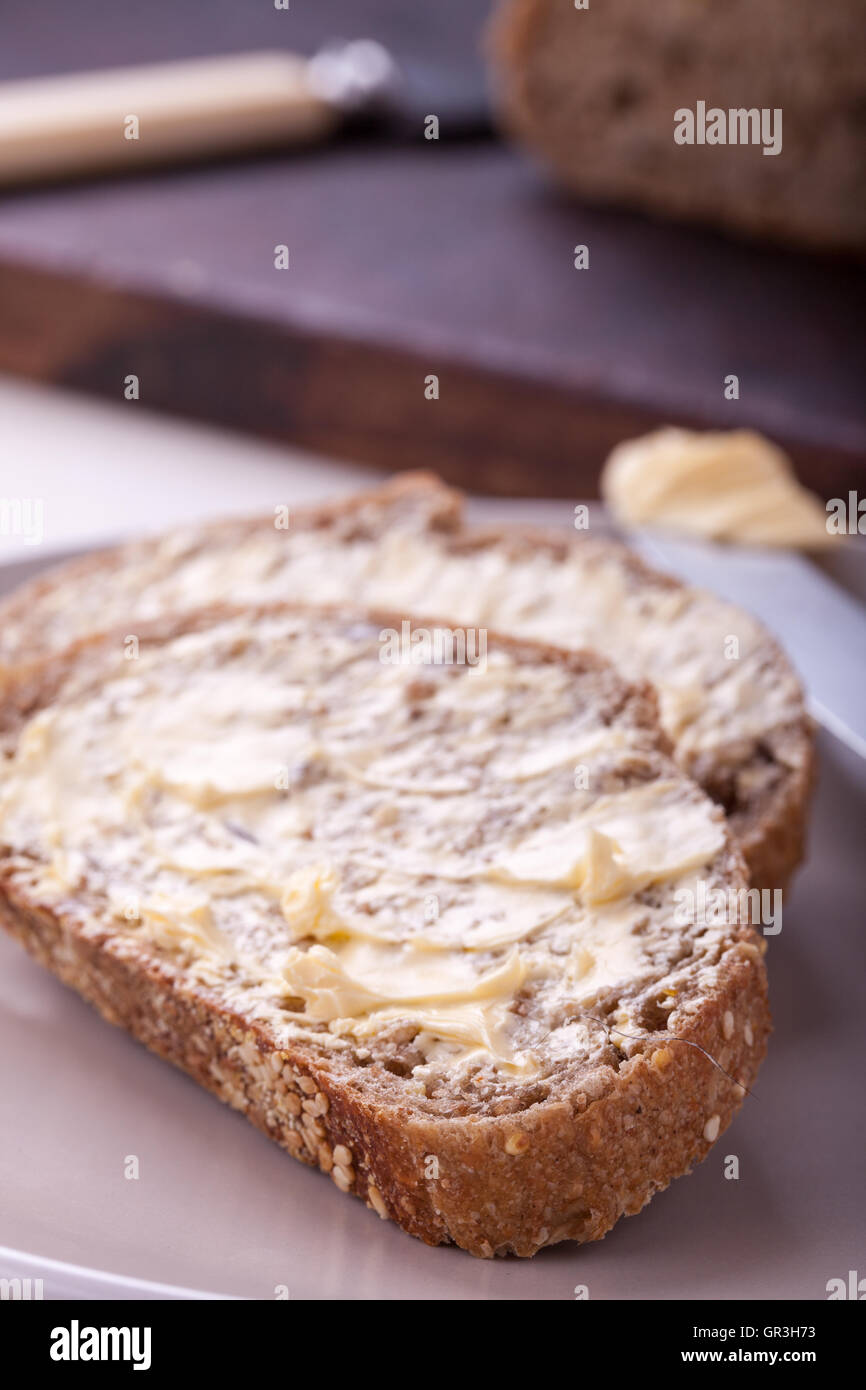 Bread and Butter Stock Photo - Alamy