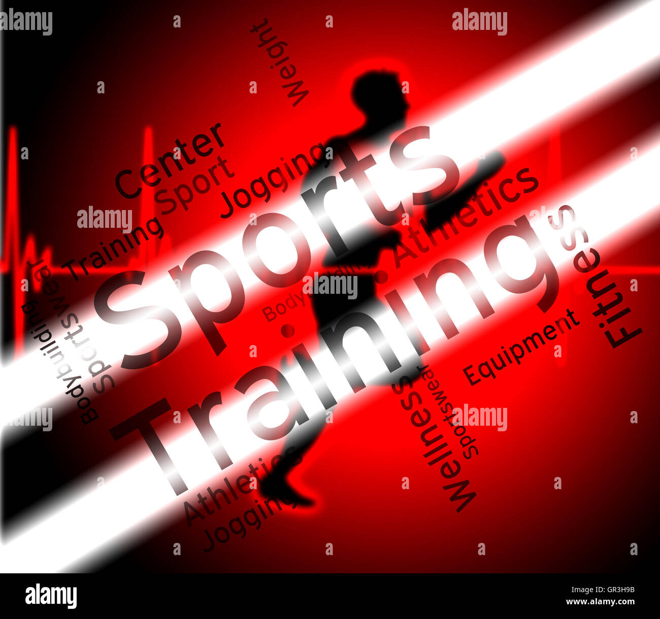 Sports Training Meaning Physical Activity And Exercising Stock Photo ...