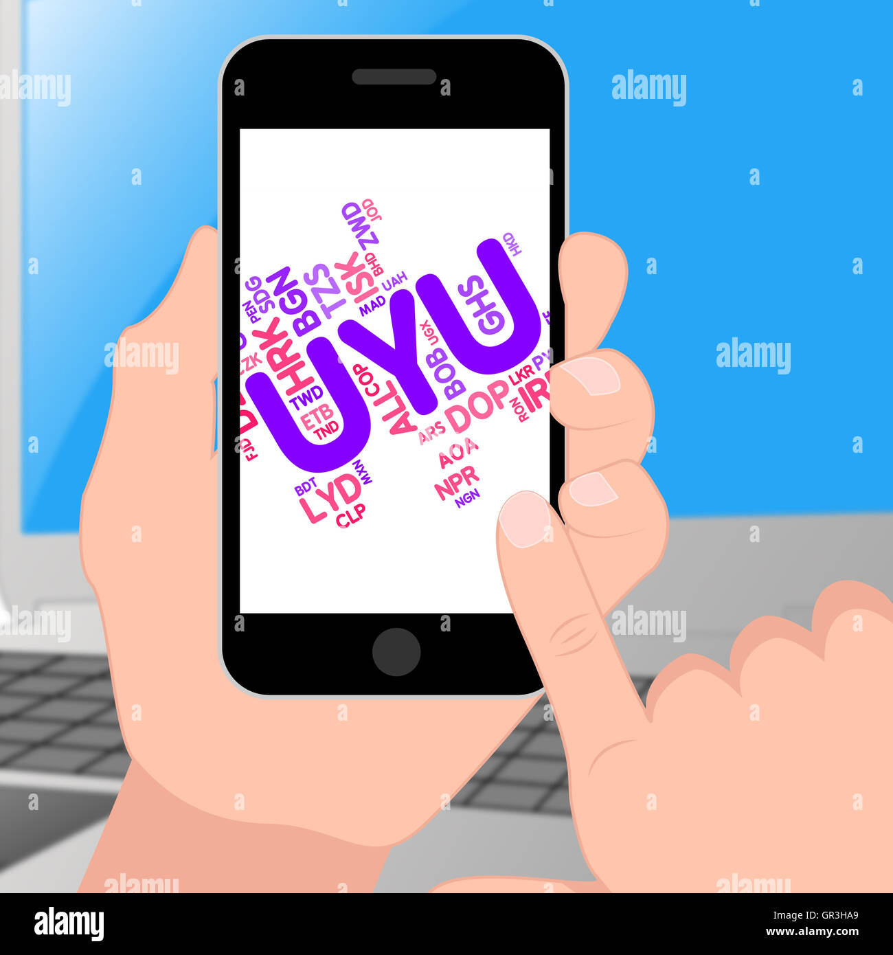Uyu Currency Showing Forex Trading And Fx Stock Photo - Alamy