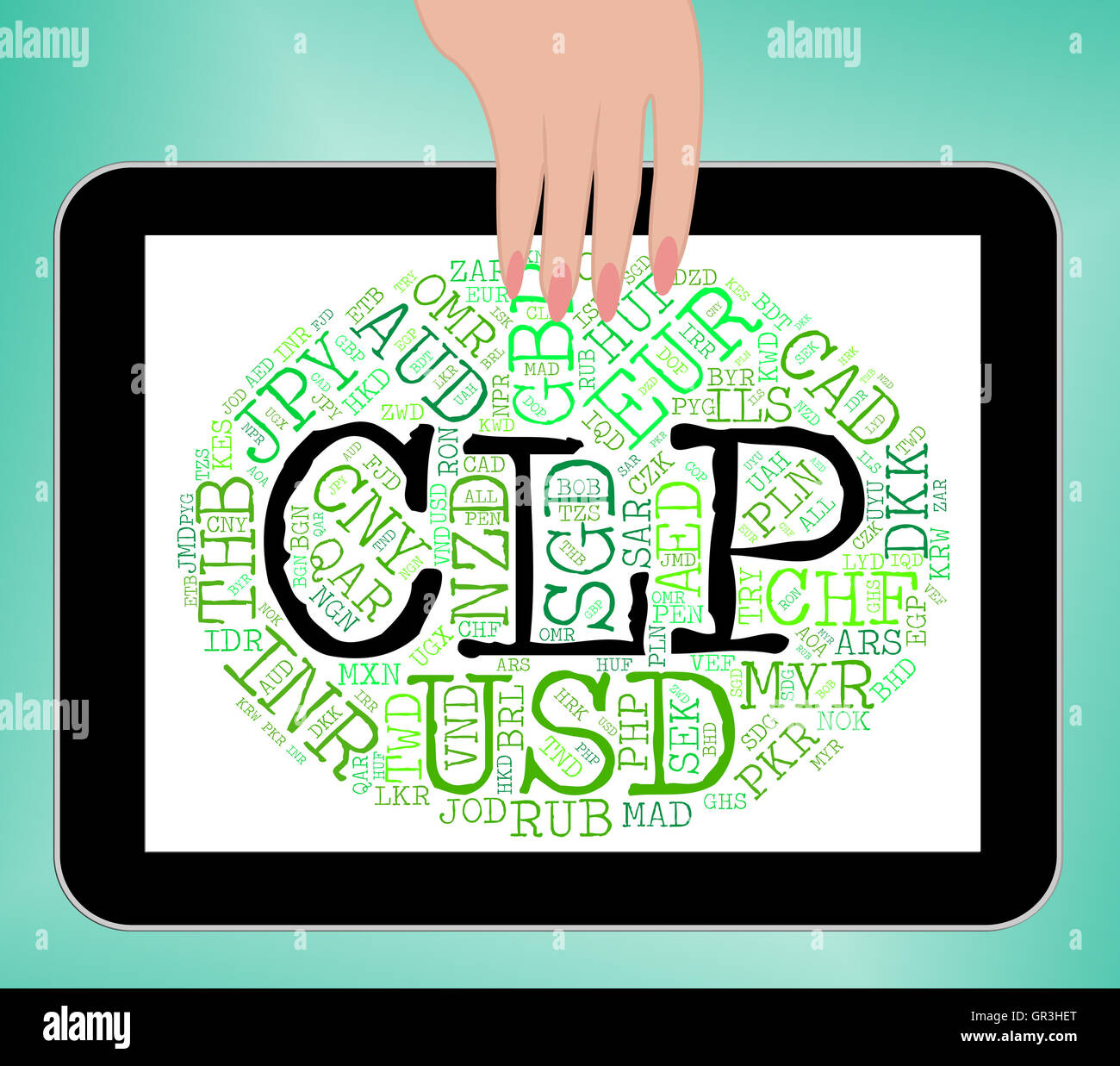 Clp Currency Meaning Chile Peso And Coinage Stock Photo - Alamy