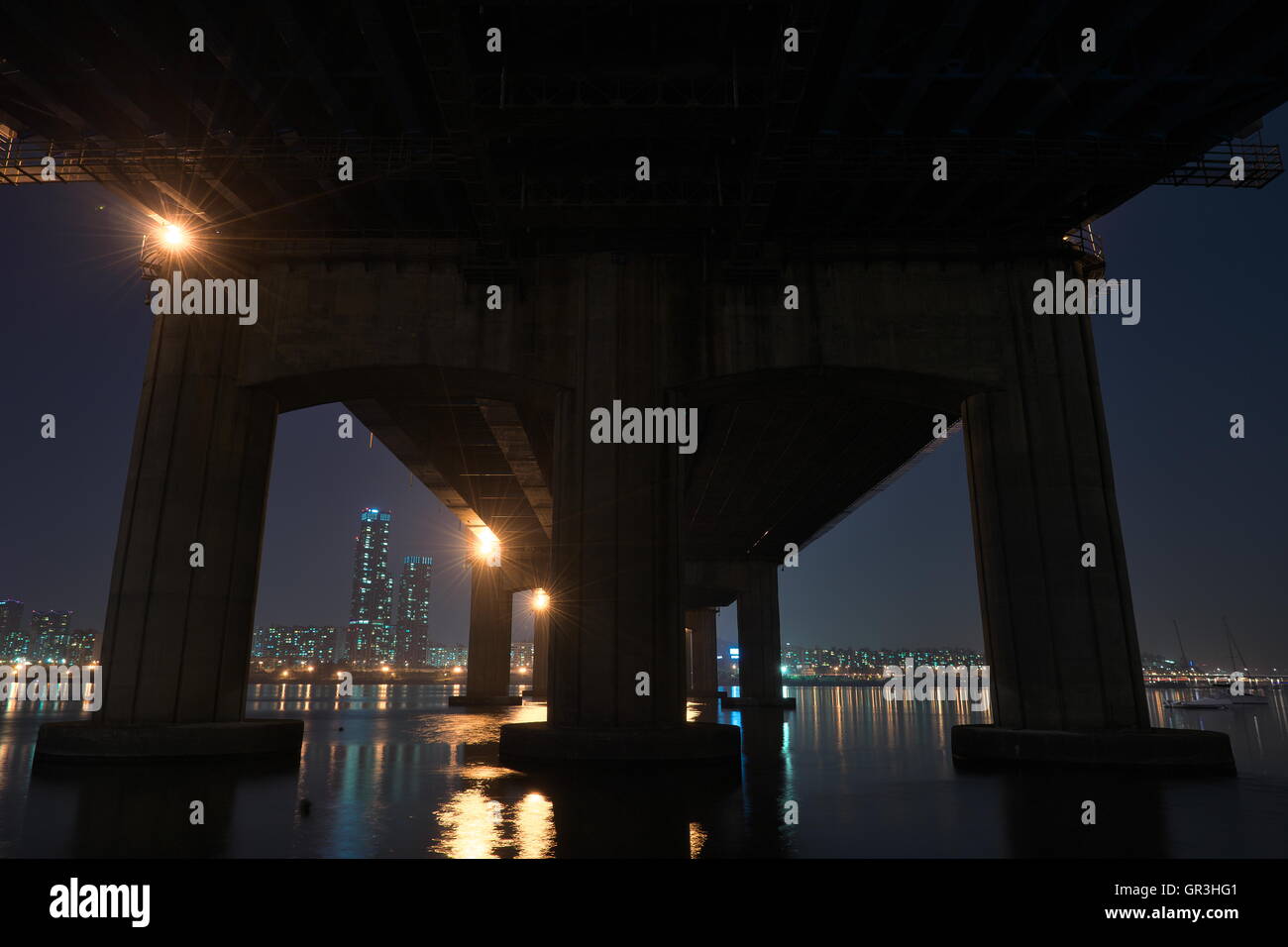 Seoul Han River Dongjak Bridge Stock Photo - Alamy
