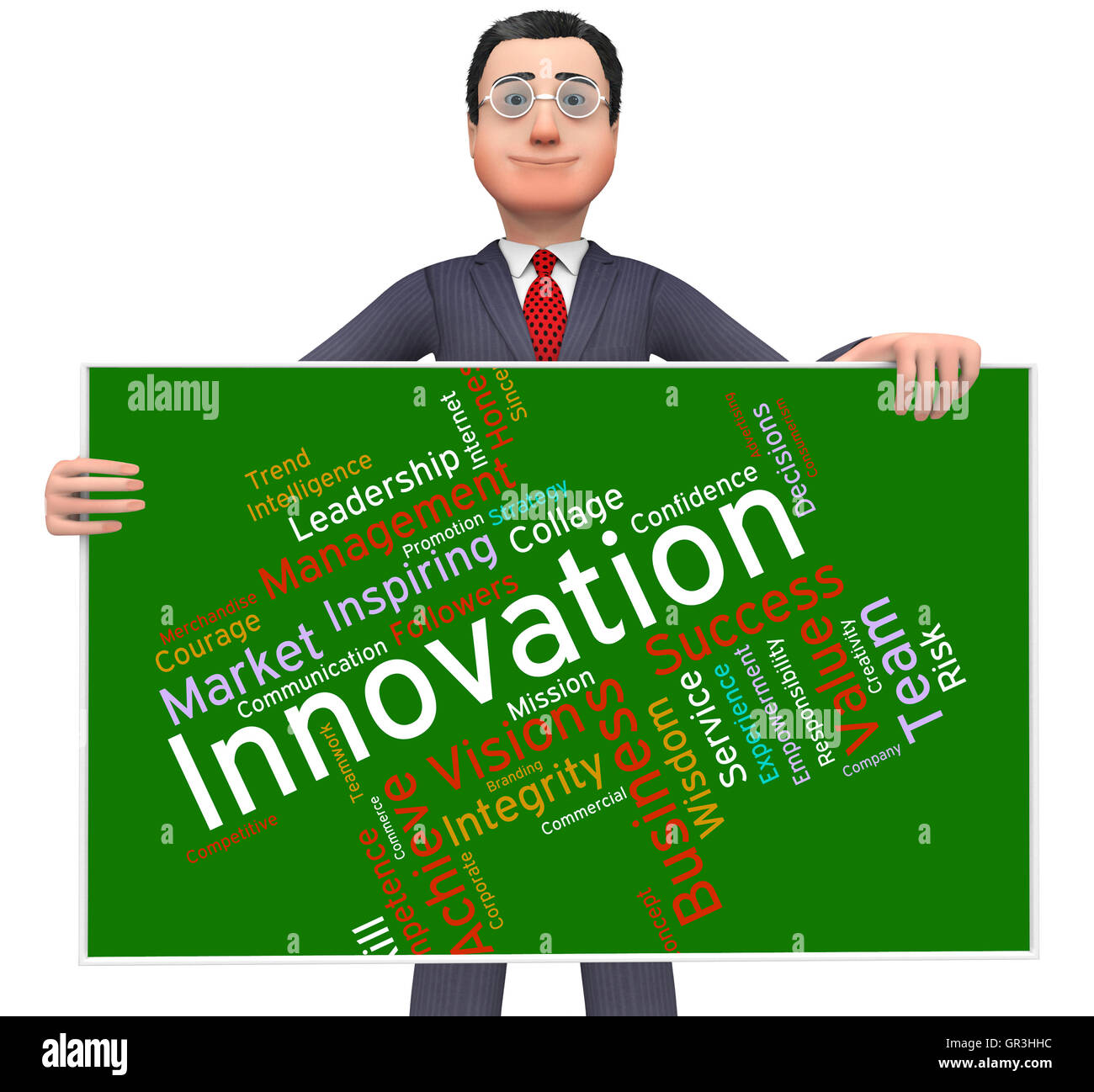 Innovation Words Representing Creative Conception And Innovates Stock ...
