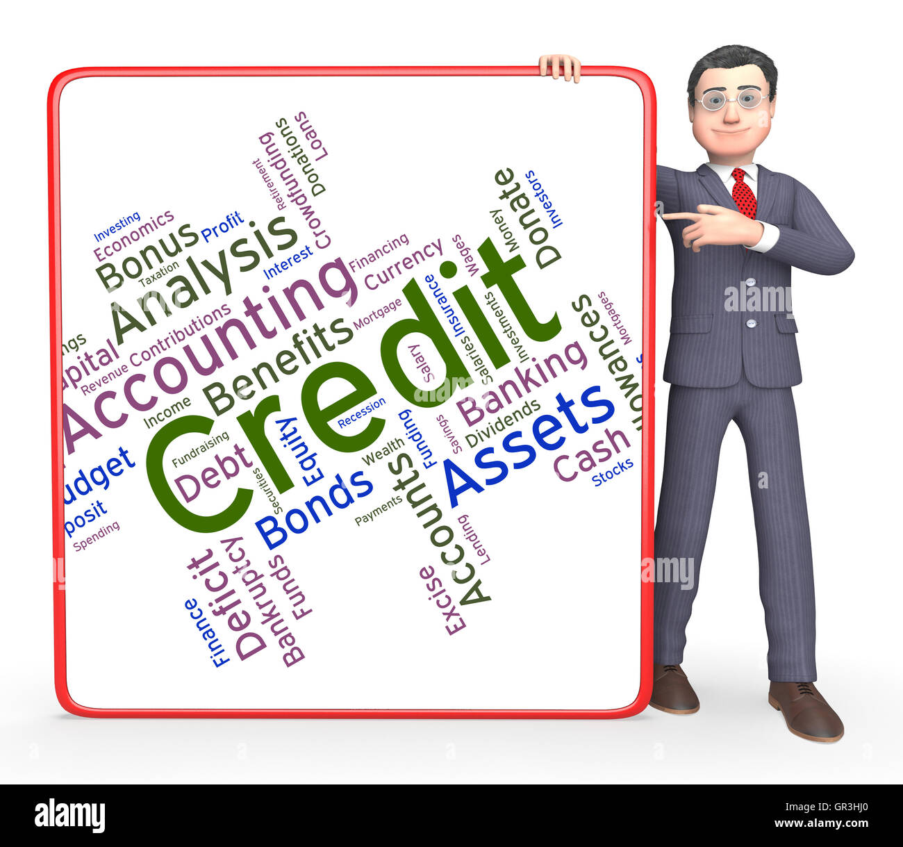 Credit Word Representing Paying Shopping And Owe Stock Photo - Alamy