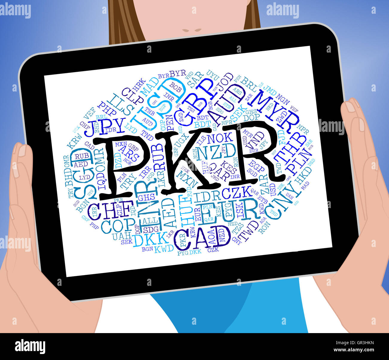 Pkr Currency Meaning Exchange Rate And Wordcloud Stock Photo - Alamy