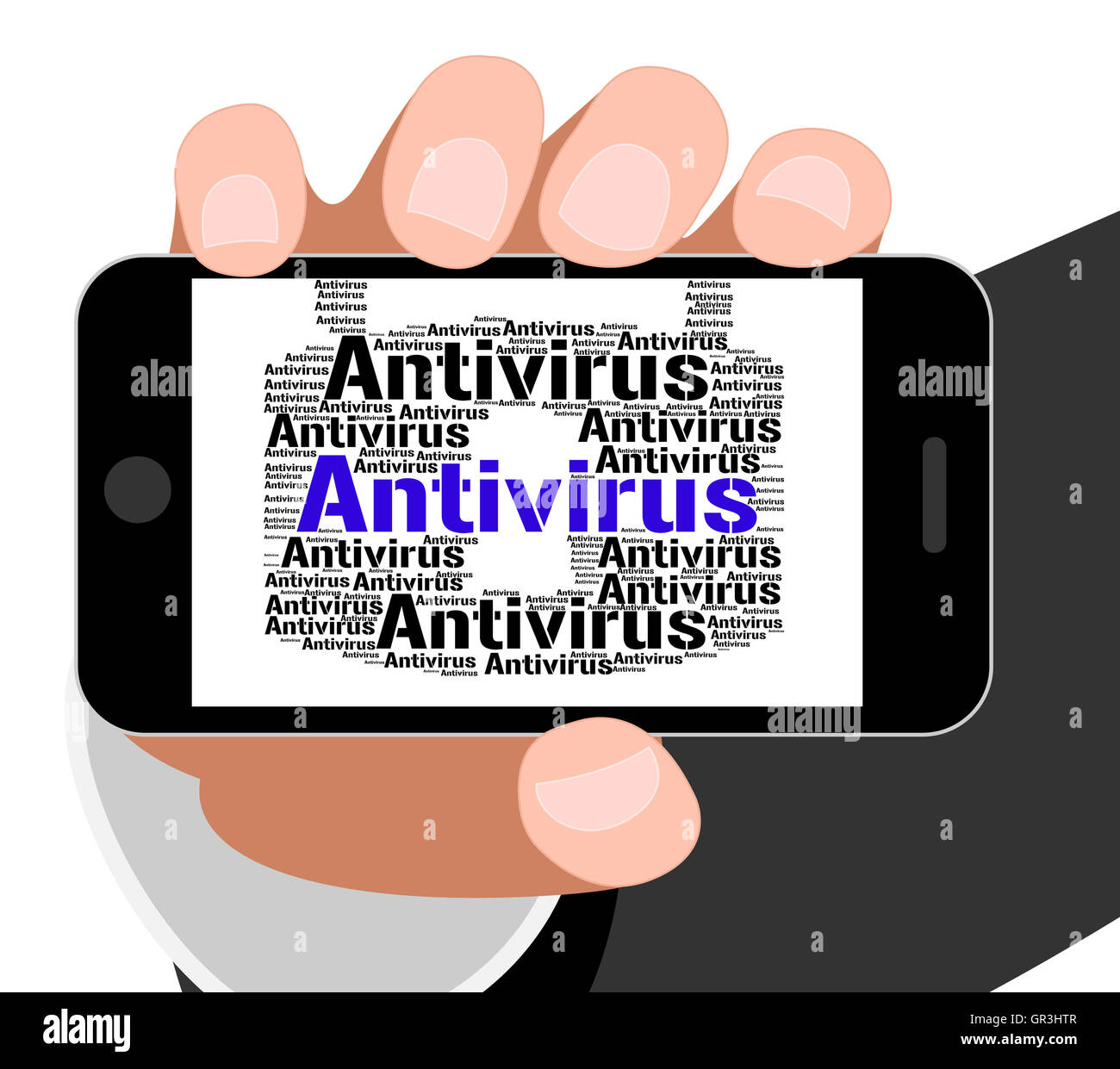 Antivirus Lock Representing Attack Protect And Spyware Stock Photo - Alamy