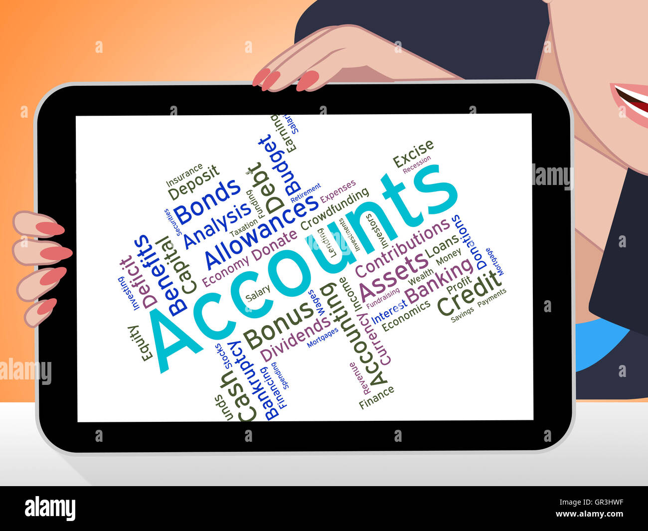 Accounts Words Representing Balancing The Books And Balance Wordcloud ...