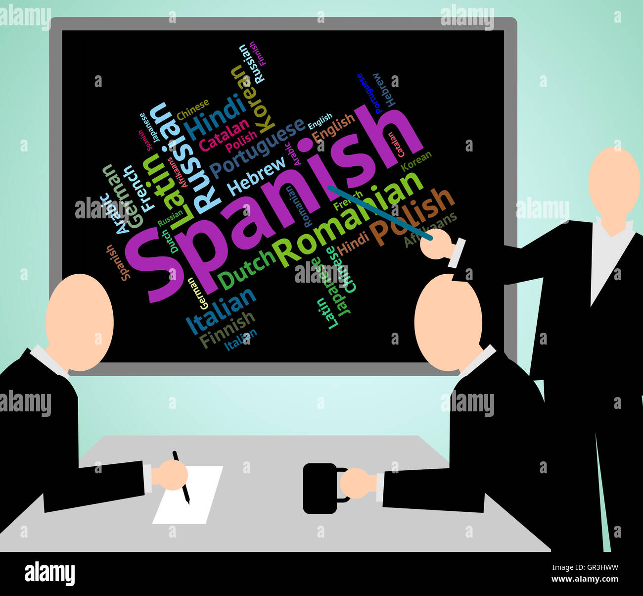 Spanish Language Representing Translator Foreign And International ...