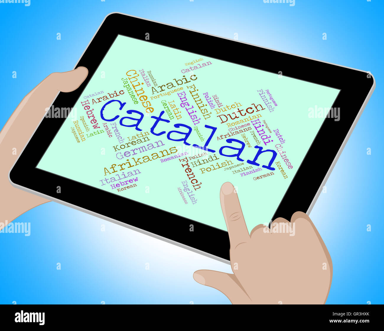 Catalan Language Representing Vocabulary International And Word Stock ...