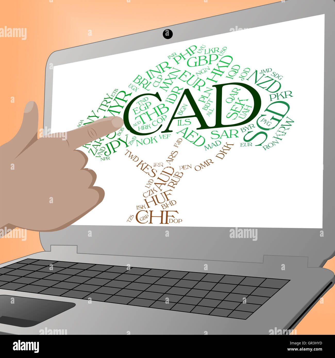 Cad Currency Meaning Canadian Dollars And Exchange Stock Photo - Alamy