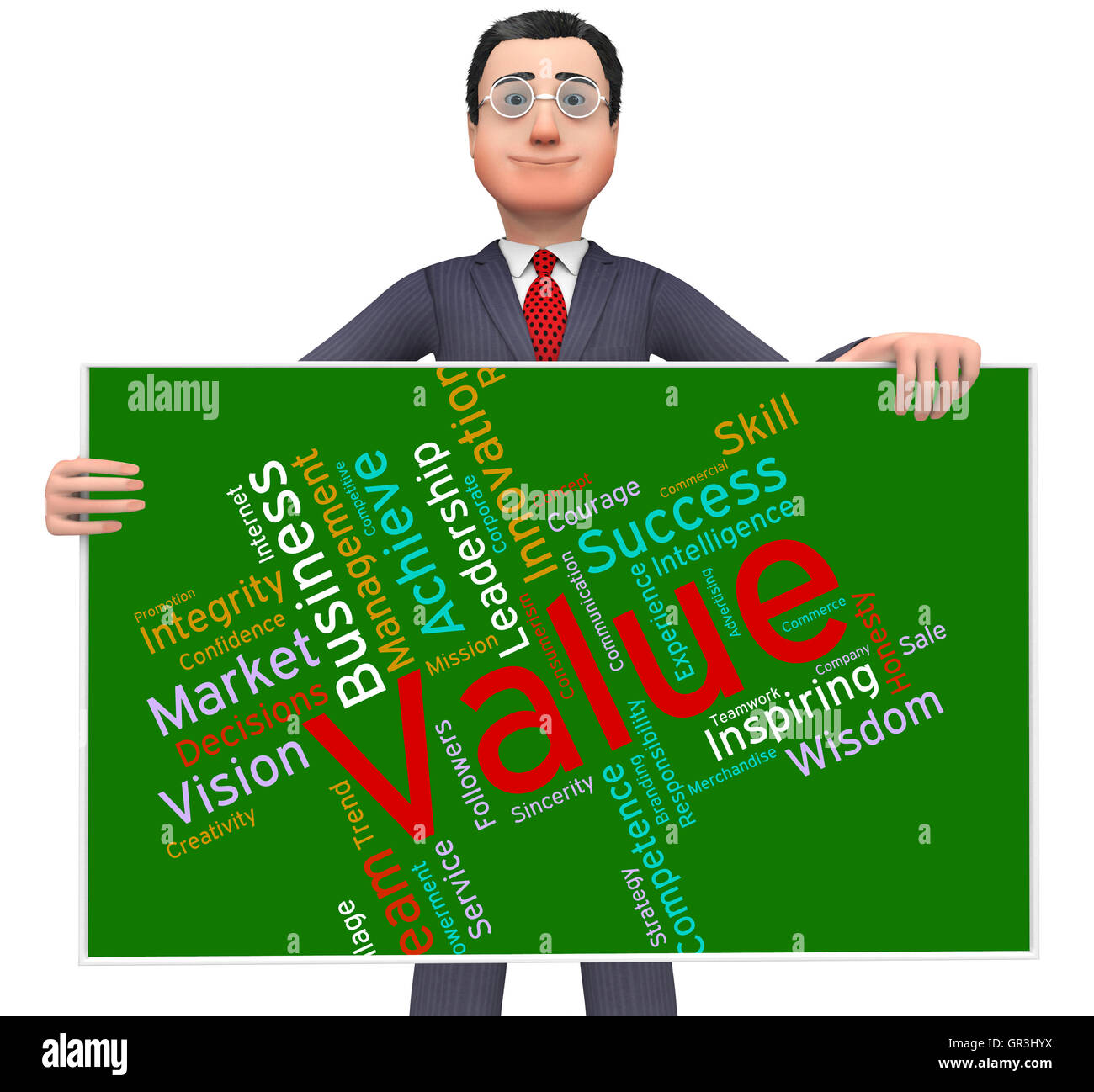Value Words Showing Quality Control And Valued Stock Photo - Alamy