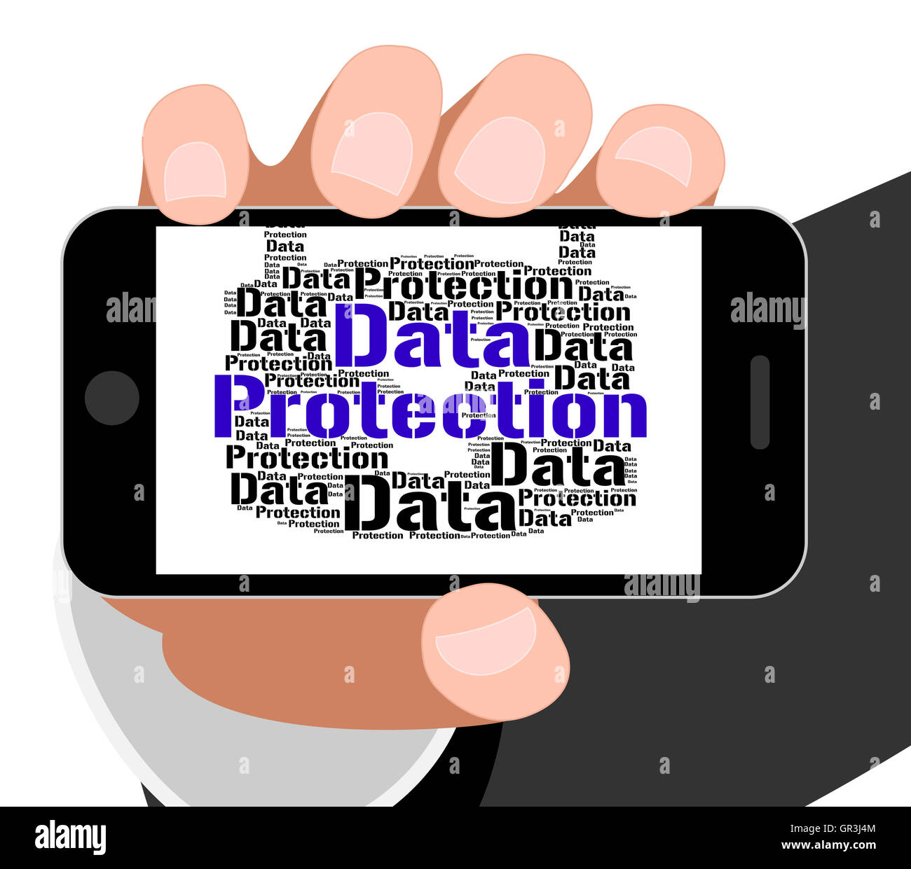 Data Protection Indicating Words Security And Restricted Stock Photo ...