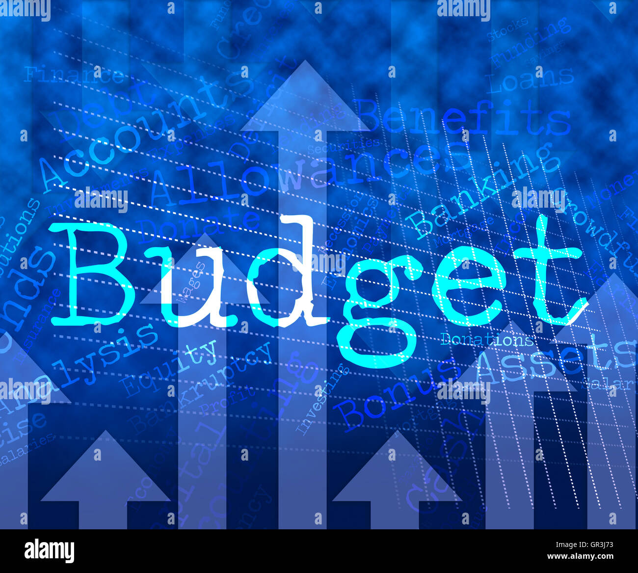 Budget Words Indicating Budgets Wordcloud And Financial Stock Photo - Alamy