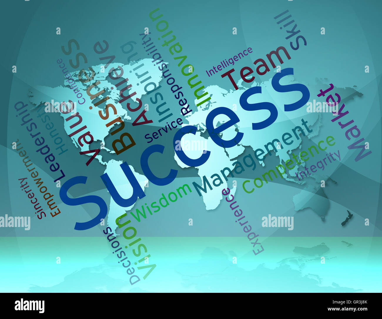 Success Words Representing Winning Triumph And Triumphant Stock Photo ...