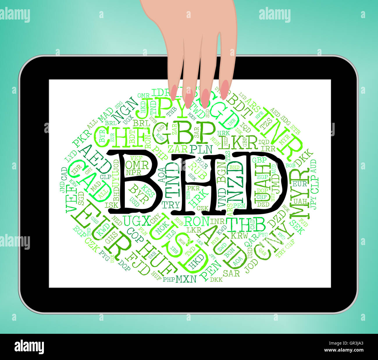 Bhd Currency Indicating Exchange Rate And Text Stock Photo - Alamy