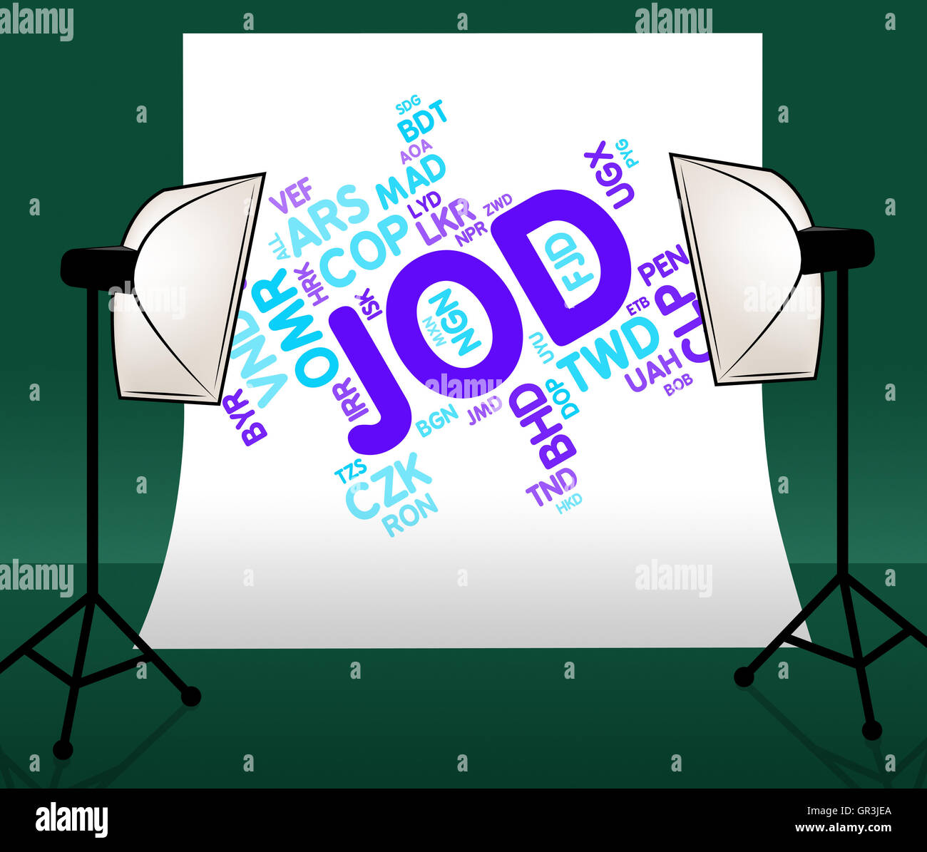 Jod Currency Showing Forex Trading And Text Stock Photo - Alamy