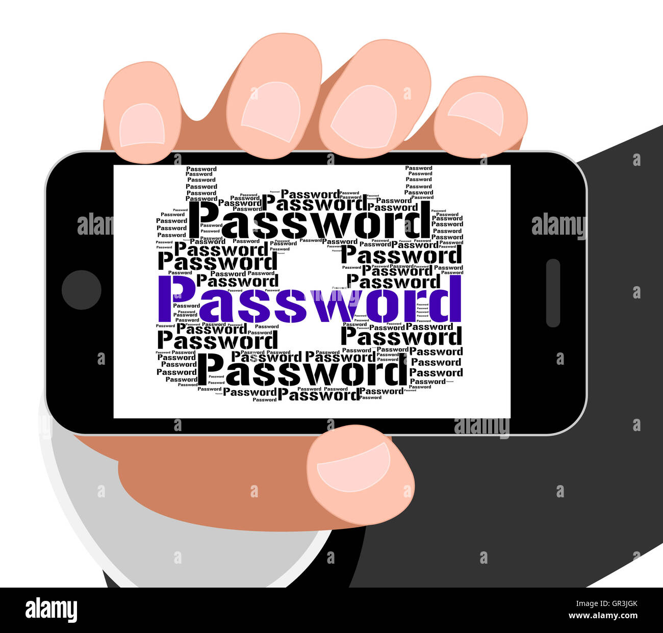 Password Lock Indicating Log Ins And Secure Stock Photo - Alamy