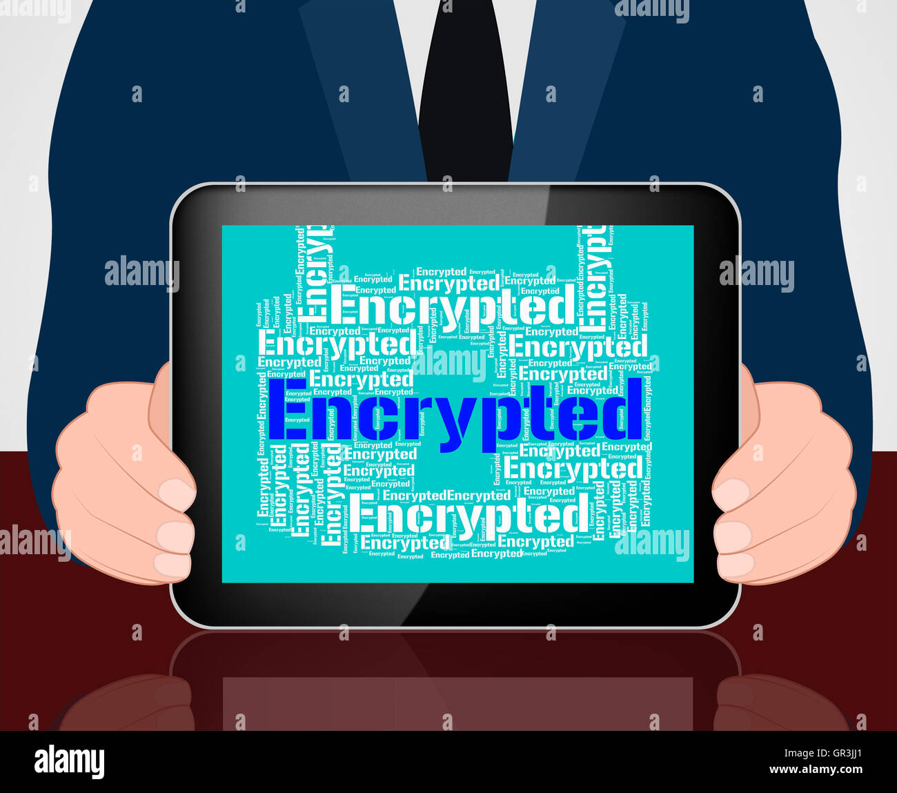Encrypted Word Indicating Encrypting Wordcloud And Password Stock Photo ...