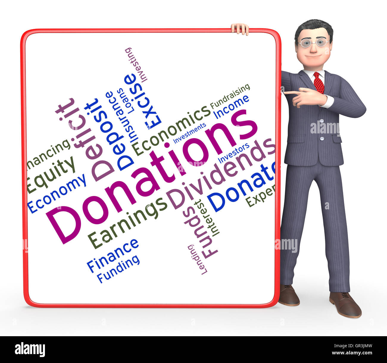 Donation Word Showing Wordcloud Donating And Volunteers Stock Photo - Alamy