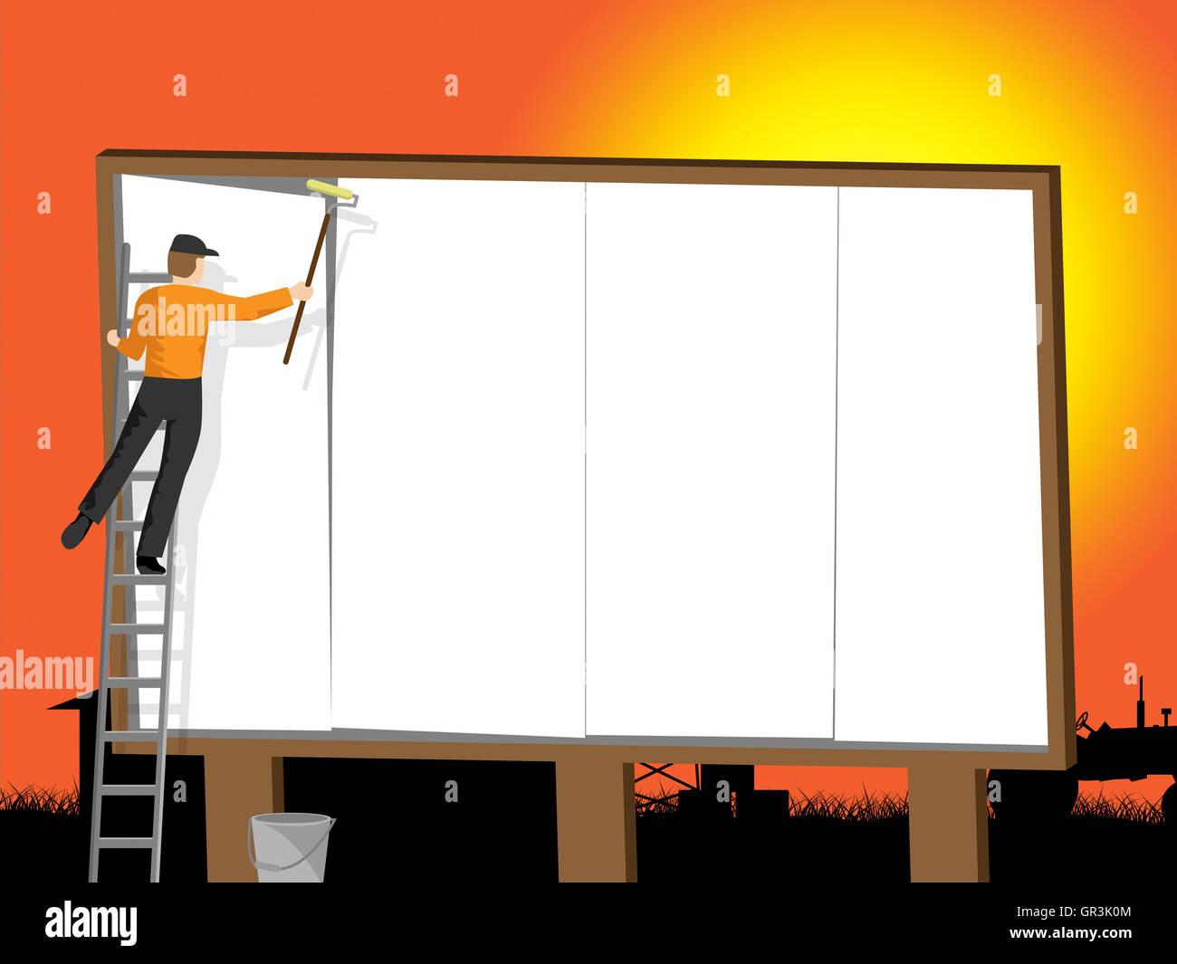 Billboard Sign Indicating Copy Space And Copy-Space Stock Photo - Alamy