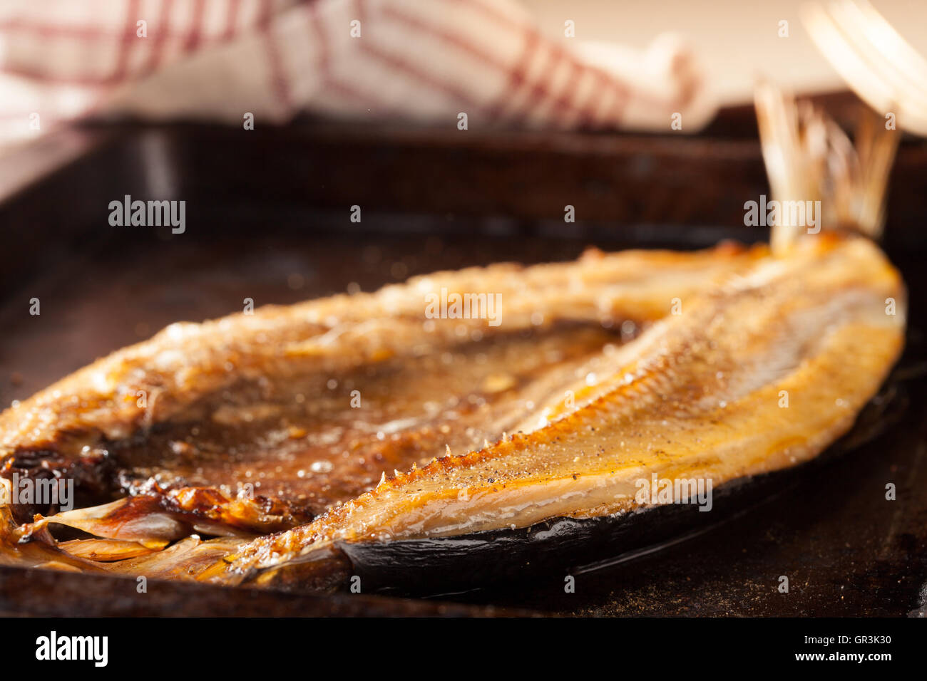 Cooked Smoked Kipper Stock Photo - Alamy