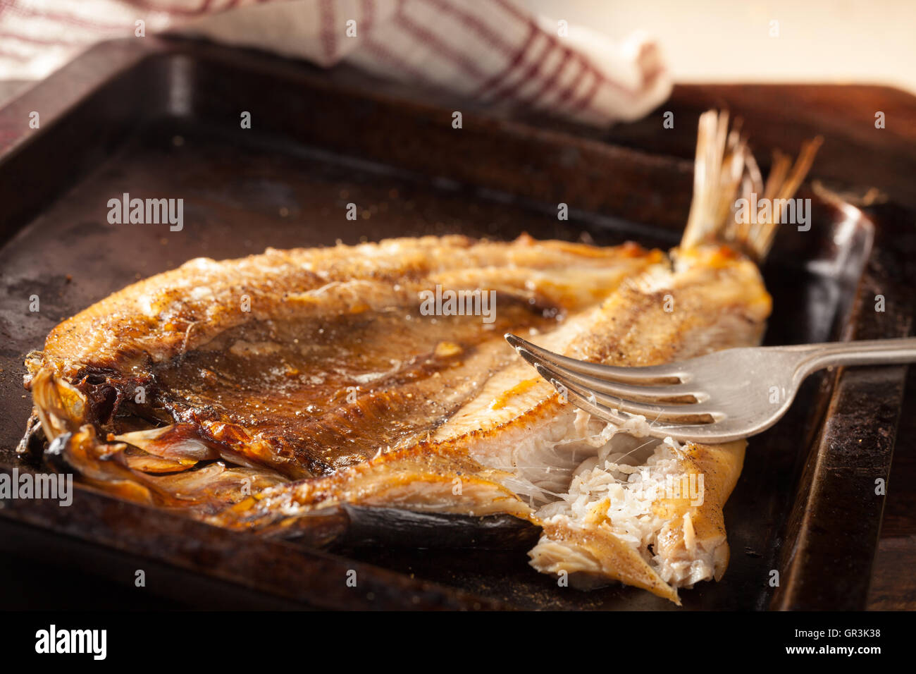 Cooked Smoked Kipper Stock Photo - Alamy