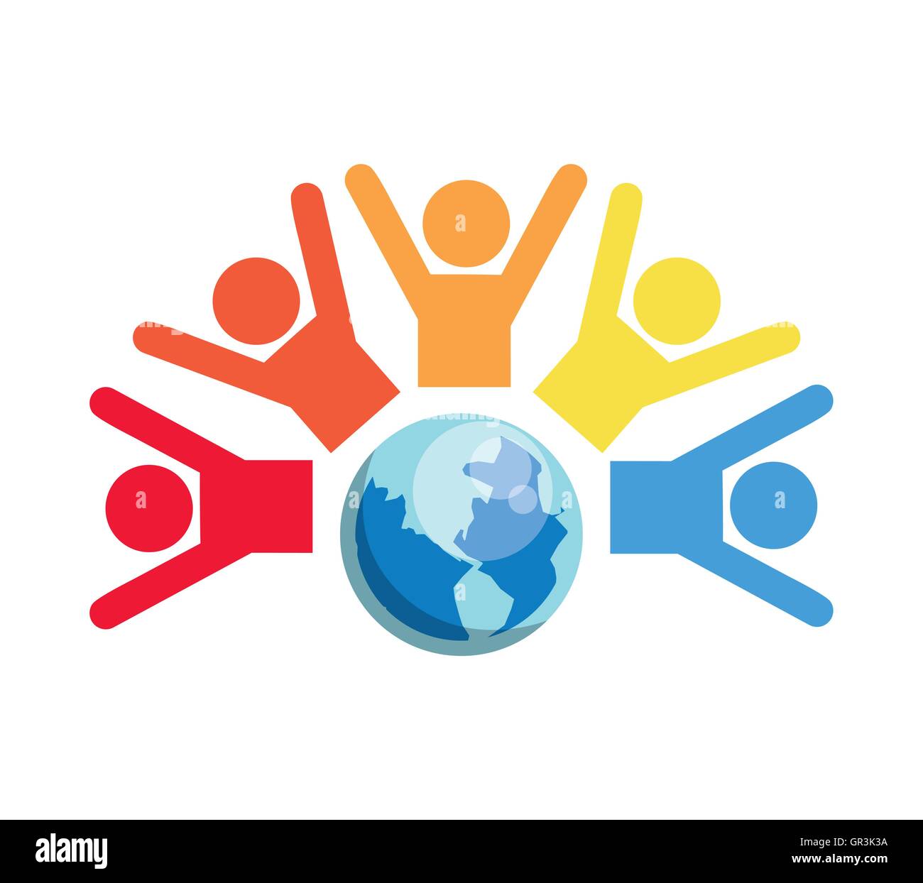 pictogram planet teamwork support design Stock Vector Image & Art - Alamy