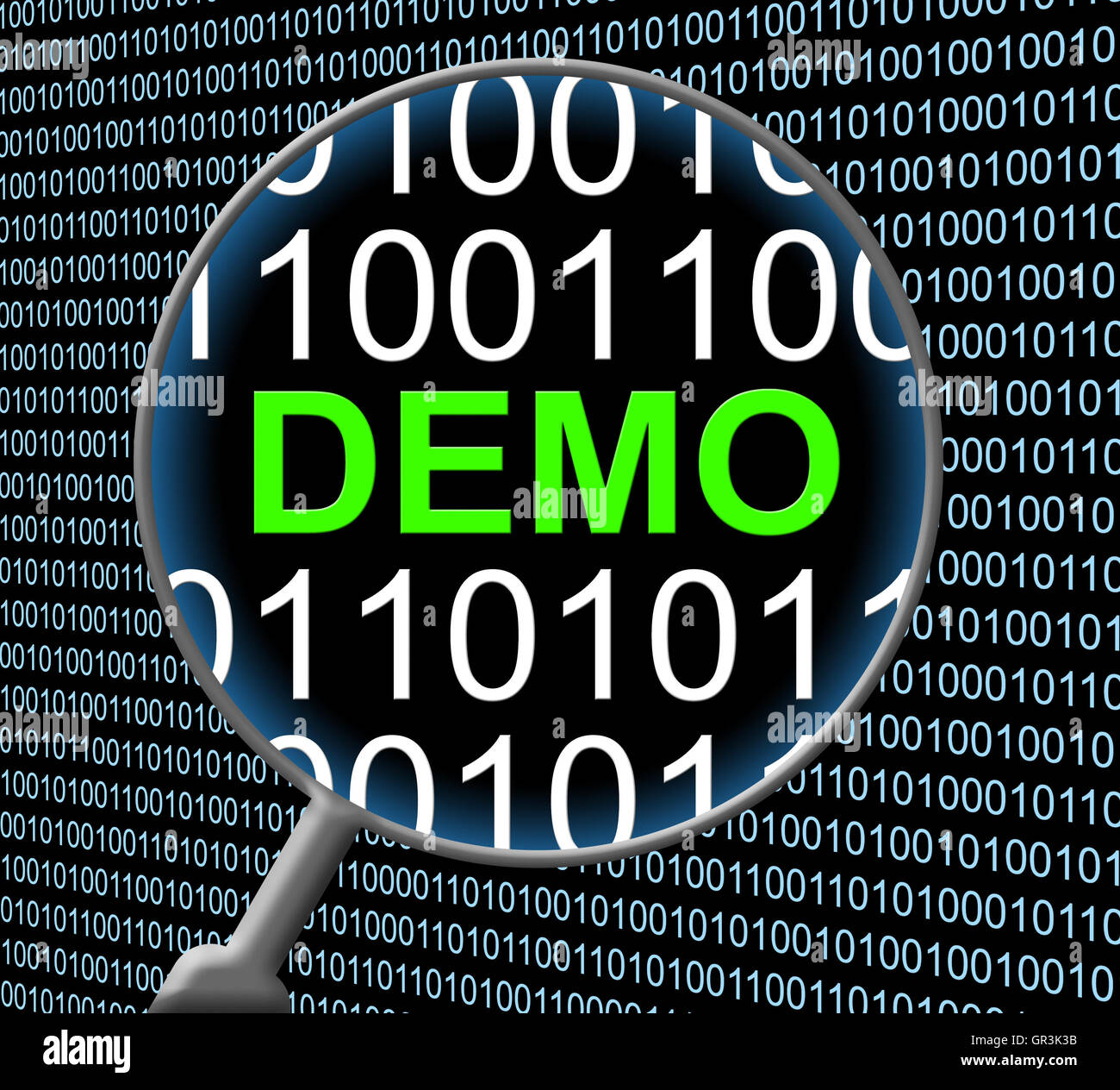 Computer Demo Indicating Computing Internet And Pc Stock Photo - Alamy