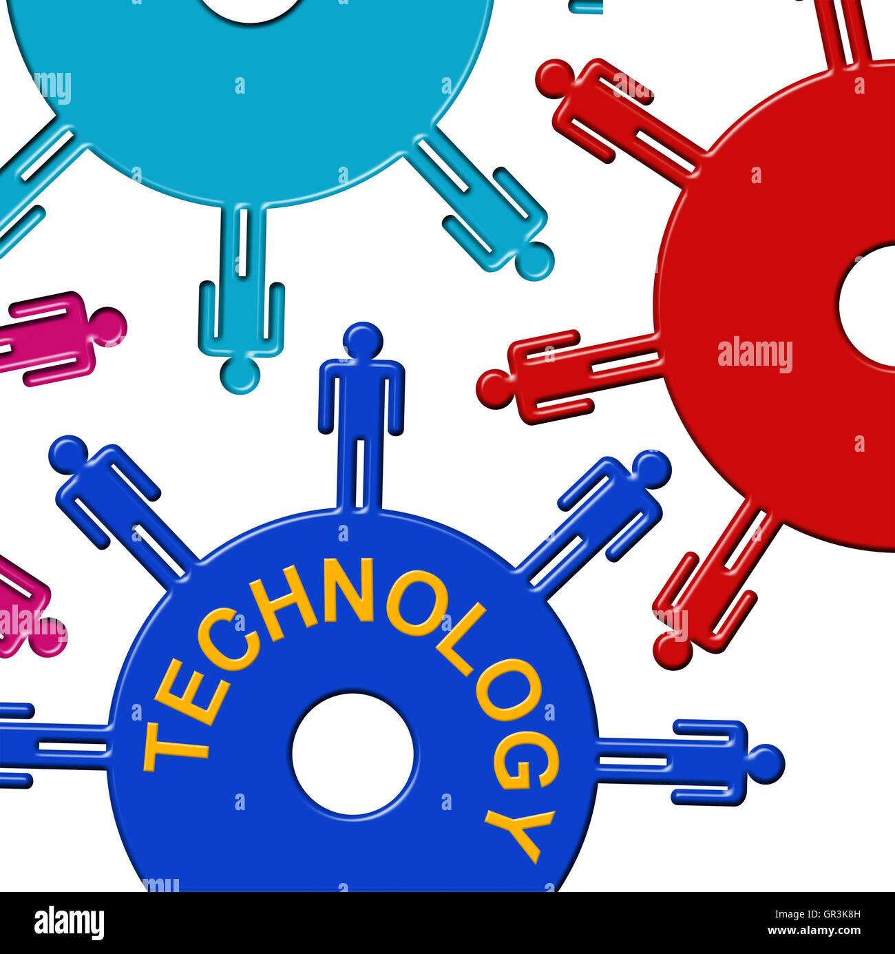 Technology Cogs Representing Gear Wheel And Technologies Stock Photo ...