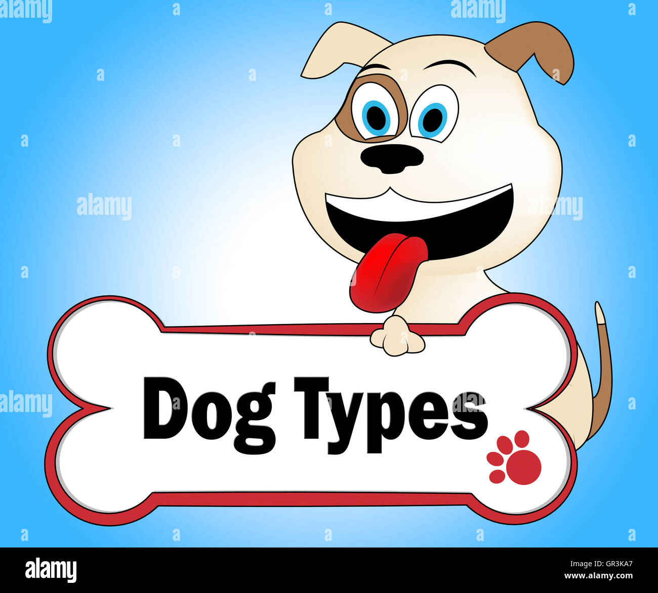 Dog Types Indicating Category Pedigree And Class Stock Photo - Alamy