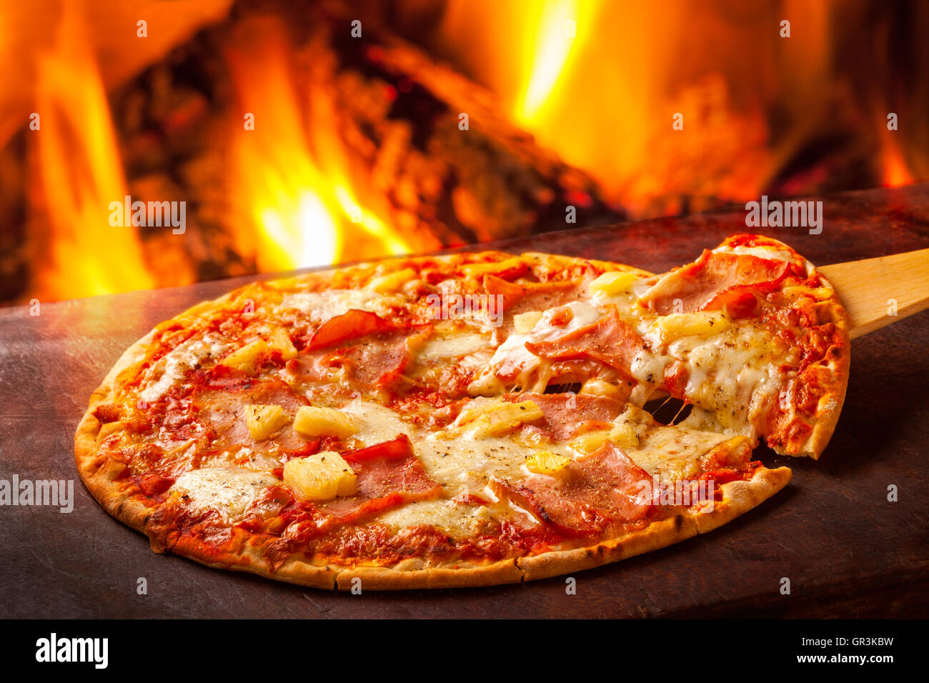 Ham And Pineapple Pizza Slice Hawaiian Pizza
