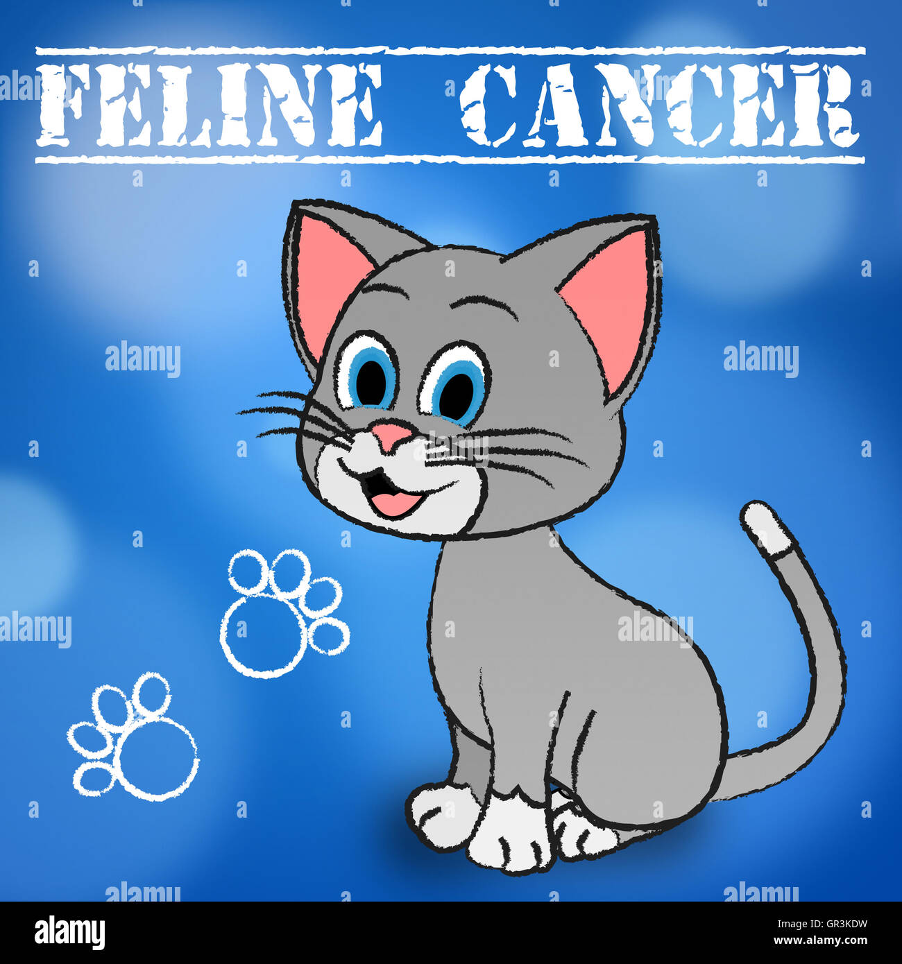 Feline Cancer Showing Malignant Growth And Malignancy Stock Photo - Alamy