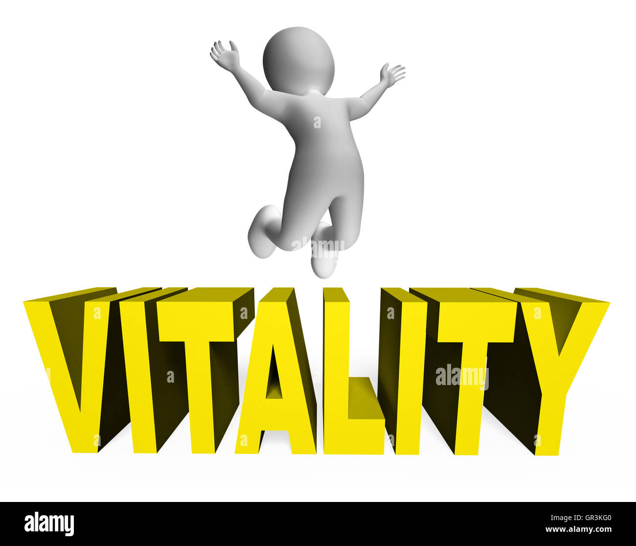 Vitality Character Showing Active Rendering And Activity 3d Rendering ...